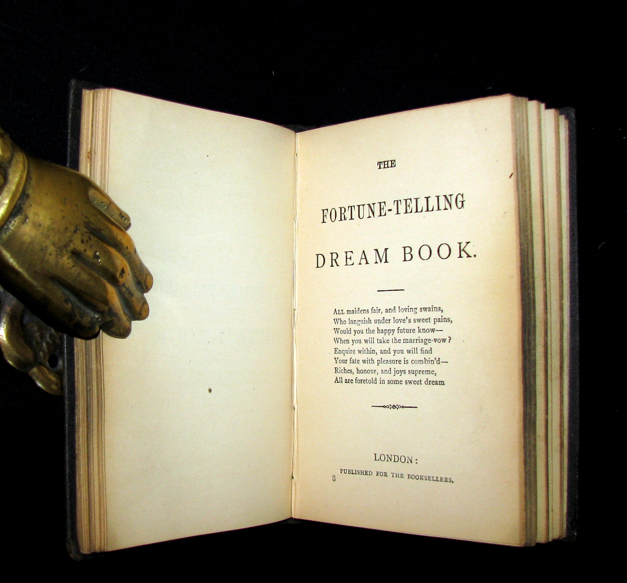 1870 Scarce Book - Fortune-Telling by Cards and Fortune-Telling Dream ...