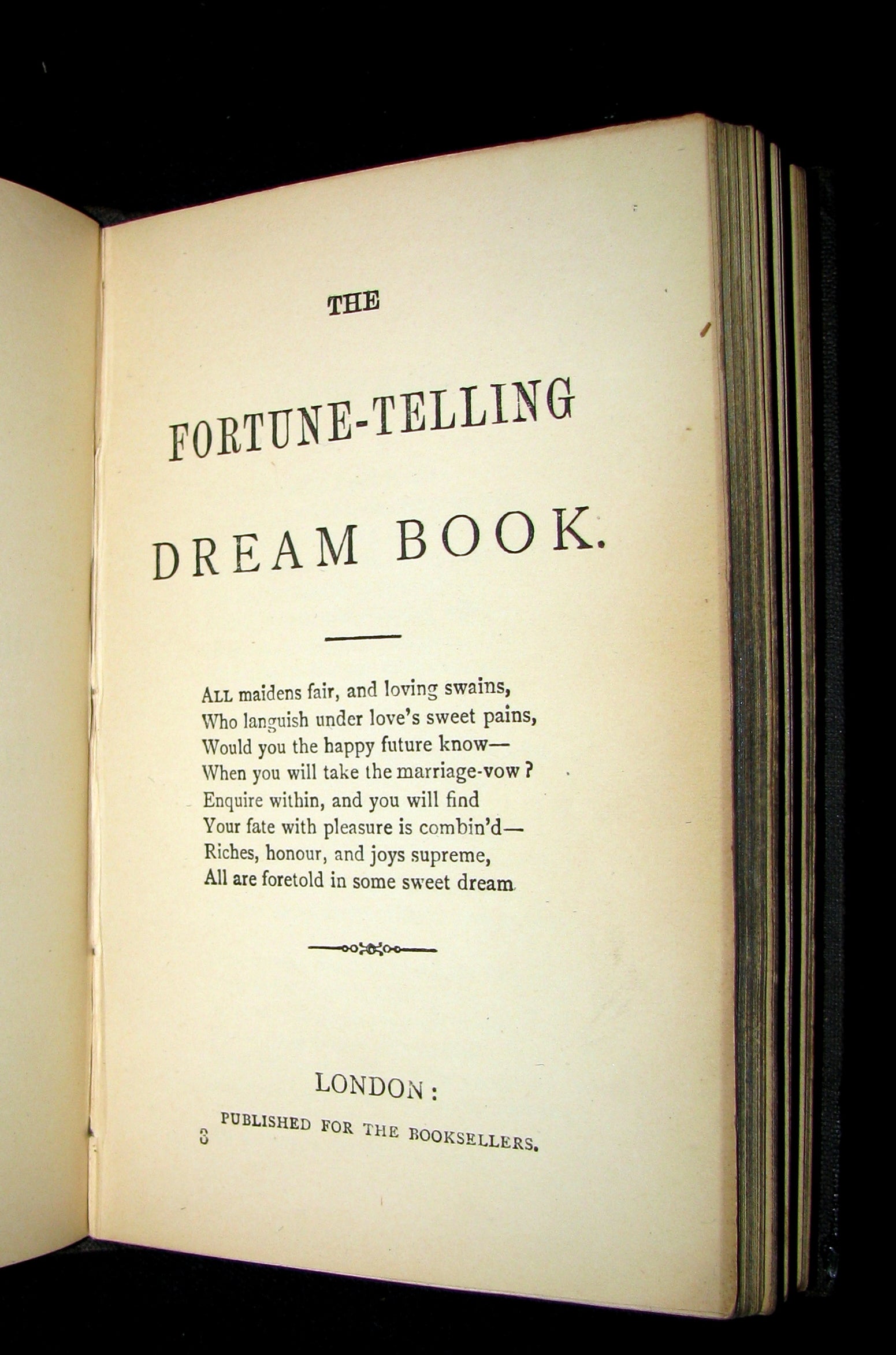 1870 Scarce Book - Fortune-Telling by Cards and Fortune-Telling Dream ...