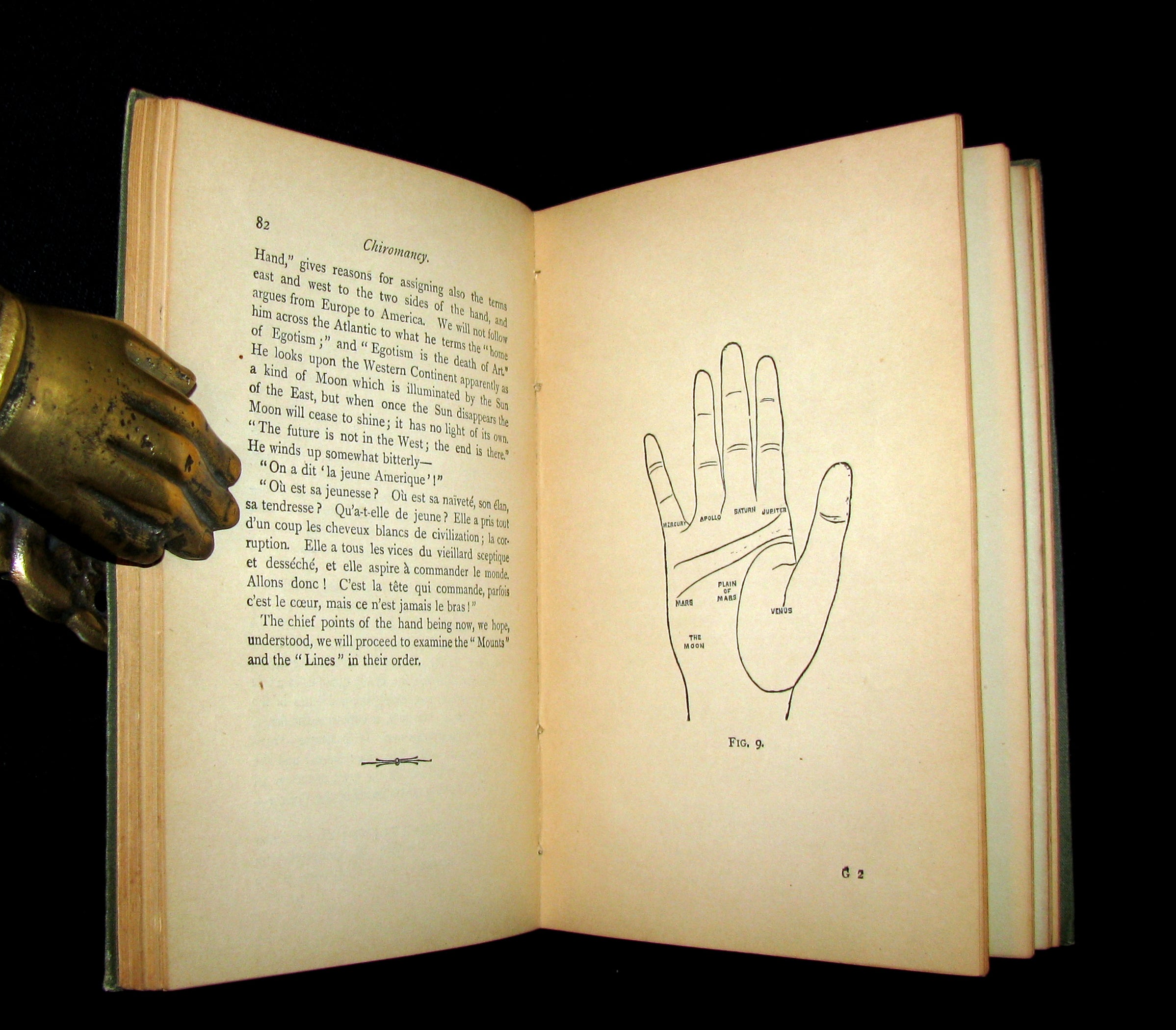 1890 Scarce PALMISTRY Book - The Language of the Hand -The Art of ...
