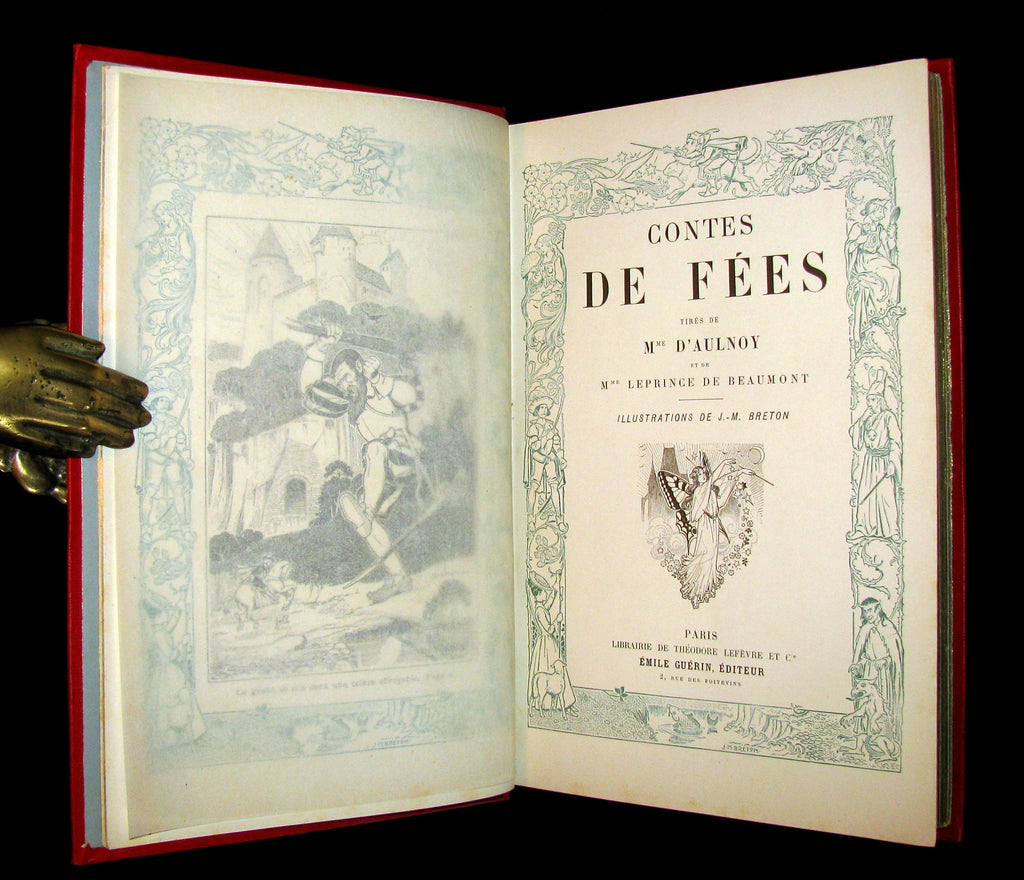 1885 Scarce French Book - CONTES DE FÉES - Fairy Tales by The Countess ...
