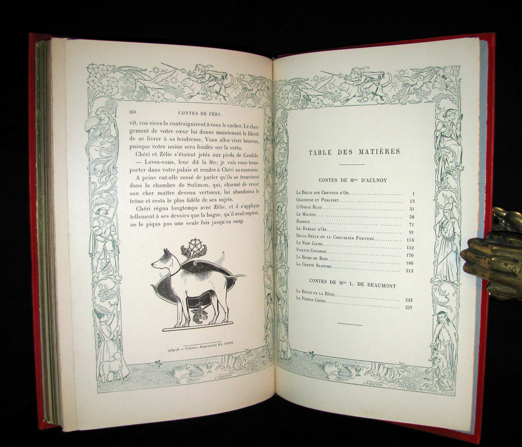 1885 Scarce French Book - CONTES DE FÉES - Fairy Tales by The Countess ...