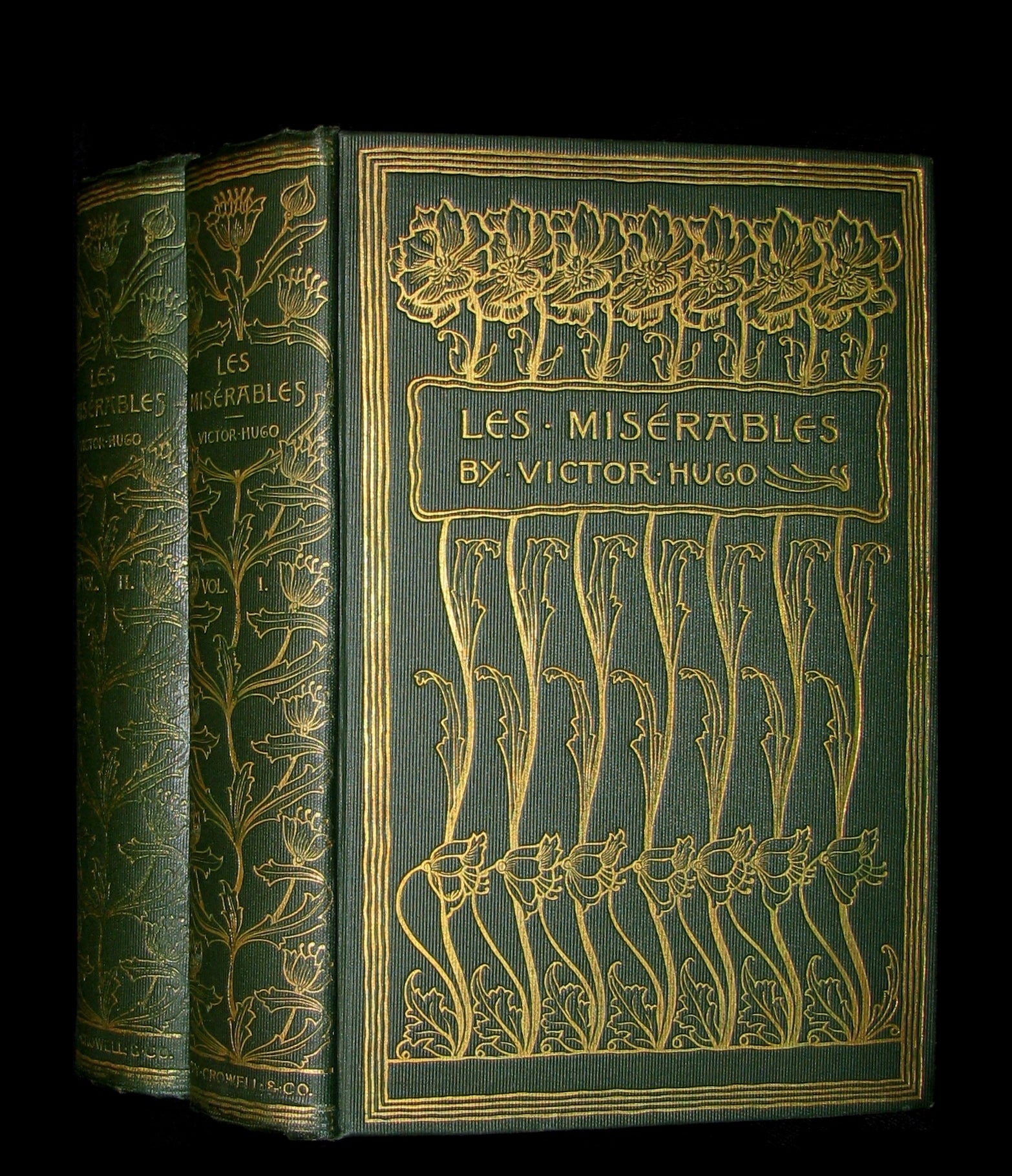 1887 Rare Victorian Book set - LES MISERABLES by Victor Hugo ...