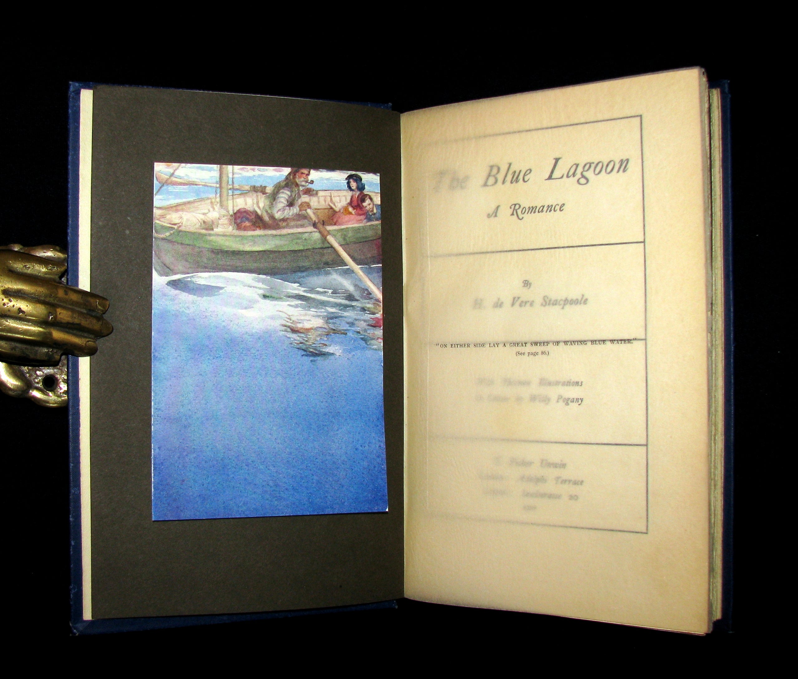 1910 Rare 1st Edition - The BLUE LAGOON by H. De Vere Stacpoole ...