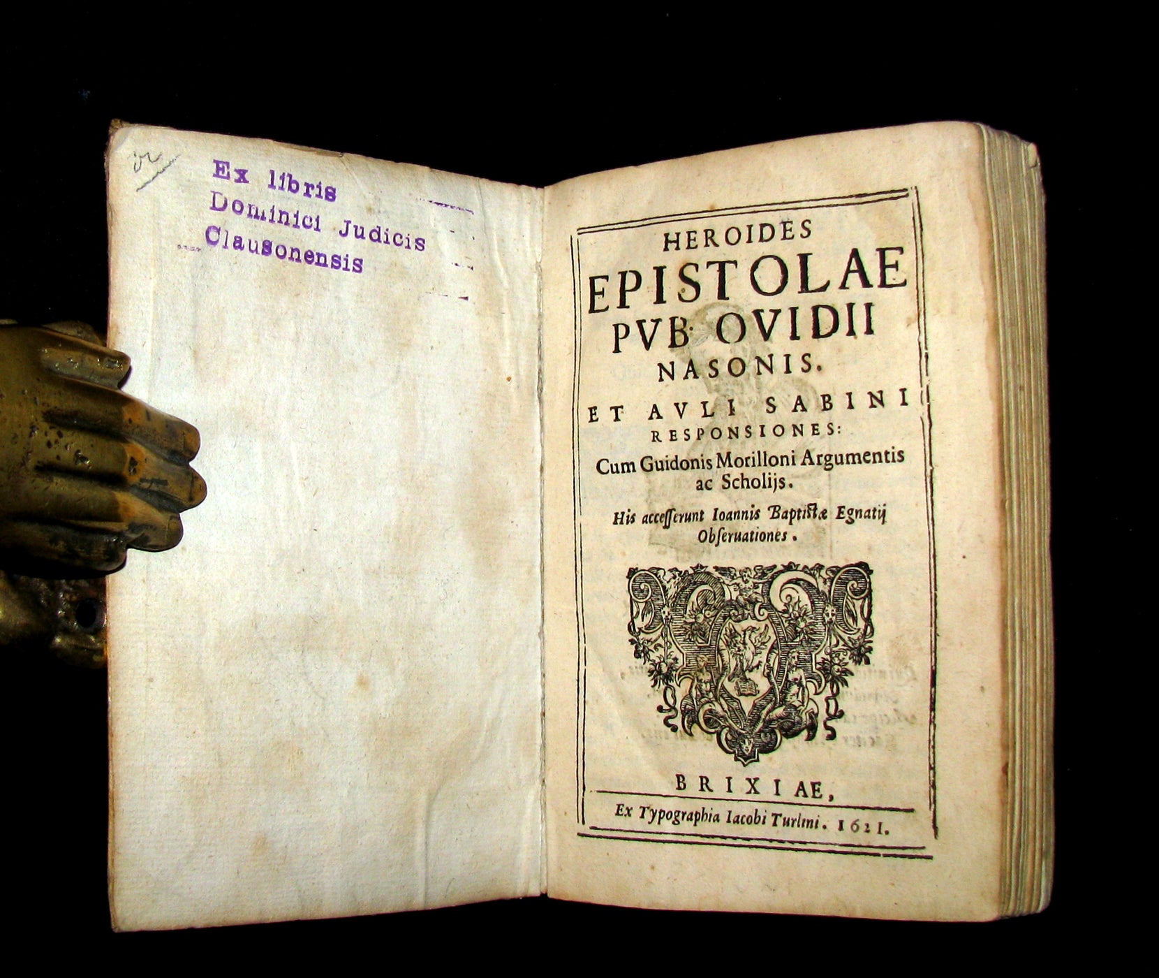 1621 Scarce Latin vellum Book ~ OVID's Heroines - HEROIDES EPISTOLAE ...