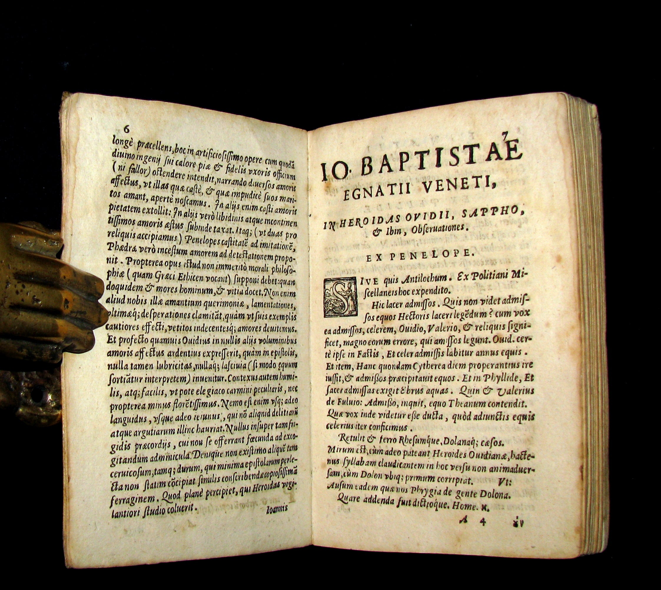 1621 Scarce Latin vellum Book ~ OVID's Heroines - HEROIDES EPISTOLAE ...