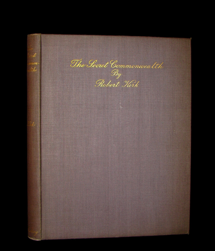 1933 Rare Book - The Secret Commonwealth of Elves, Fauns & Fairies by ...