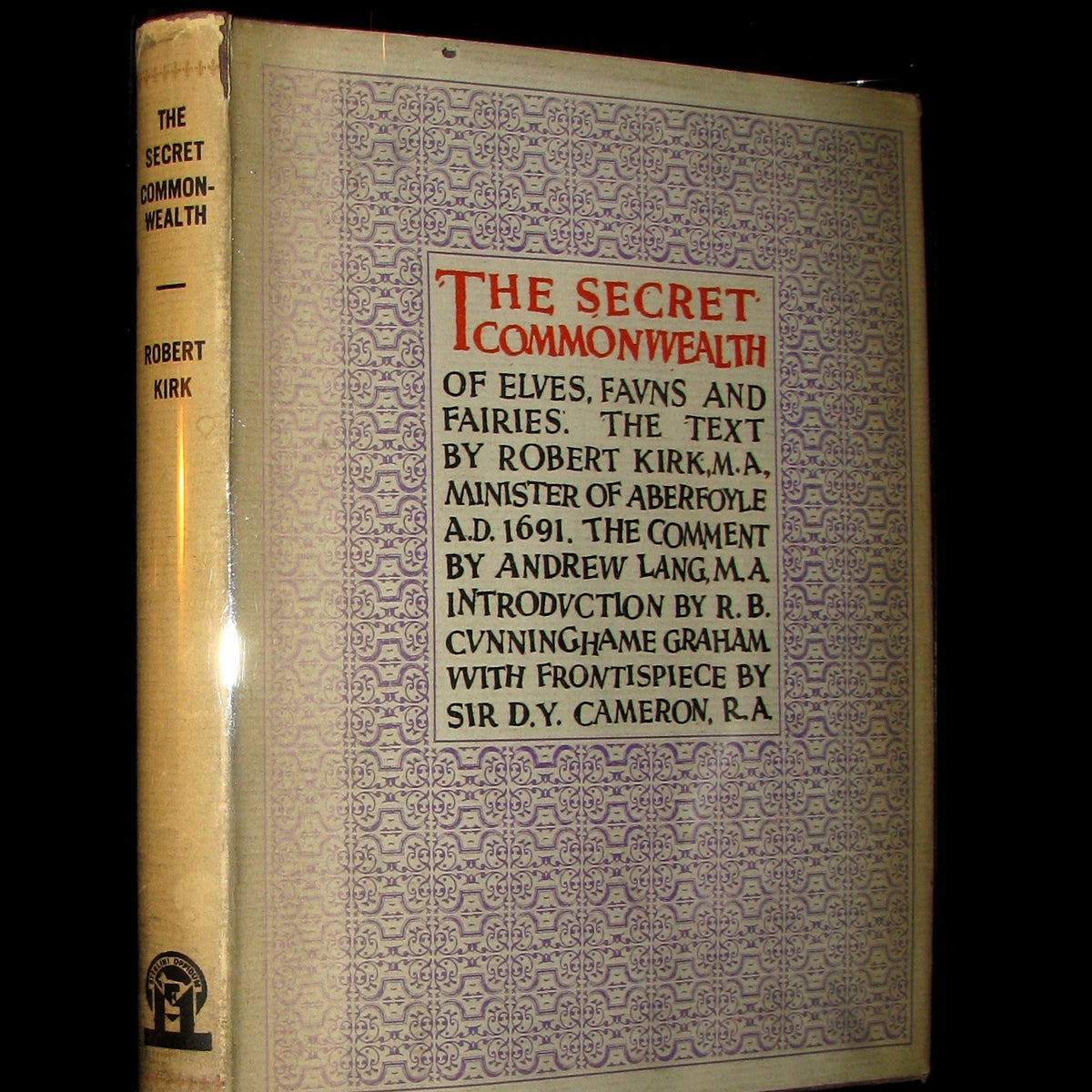1933 Rare Book - The Secret Commonwealth of Elves, Fauns & Fairies by ...