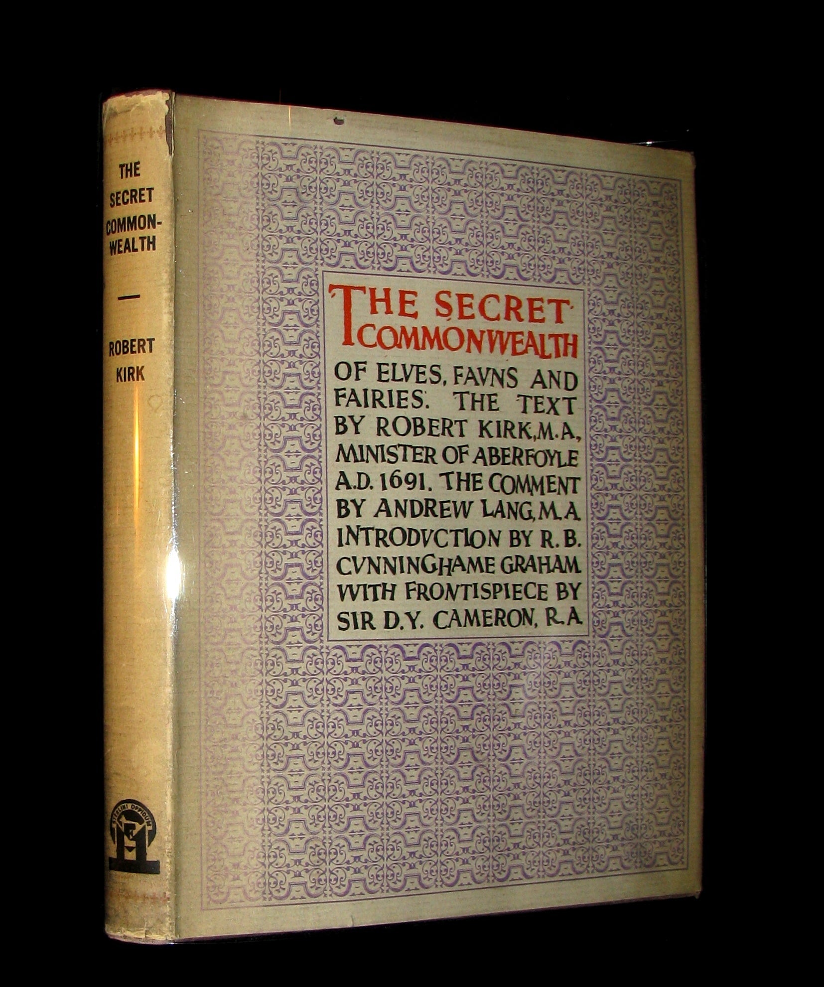 1933 Rare Book - The Secret Commonwealth of Elves, Fauns & Fairies by ...