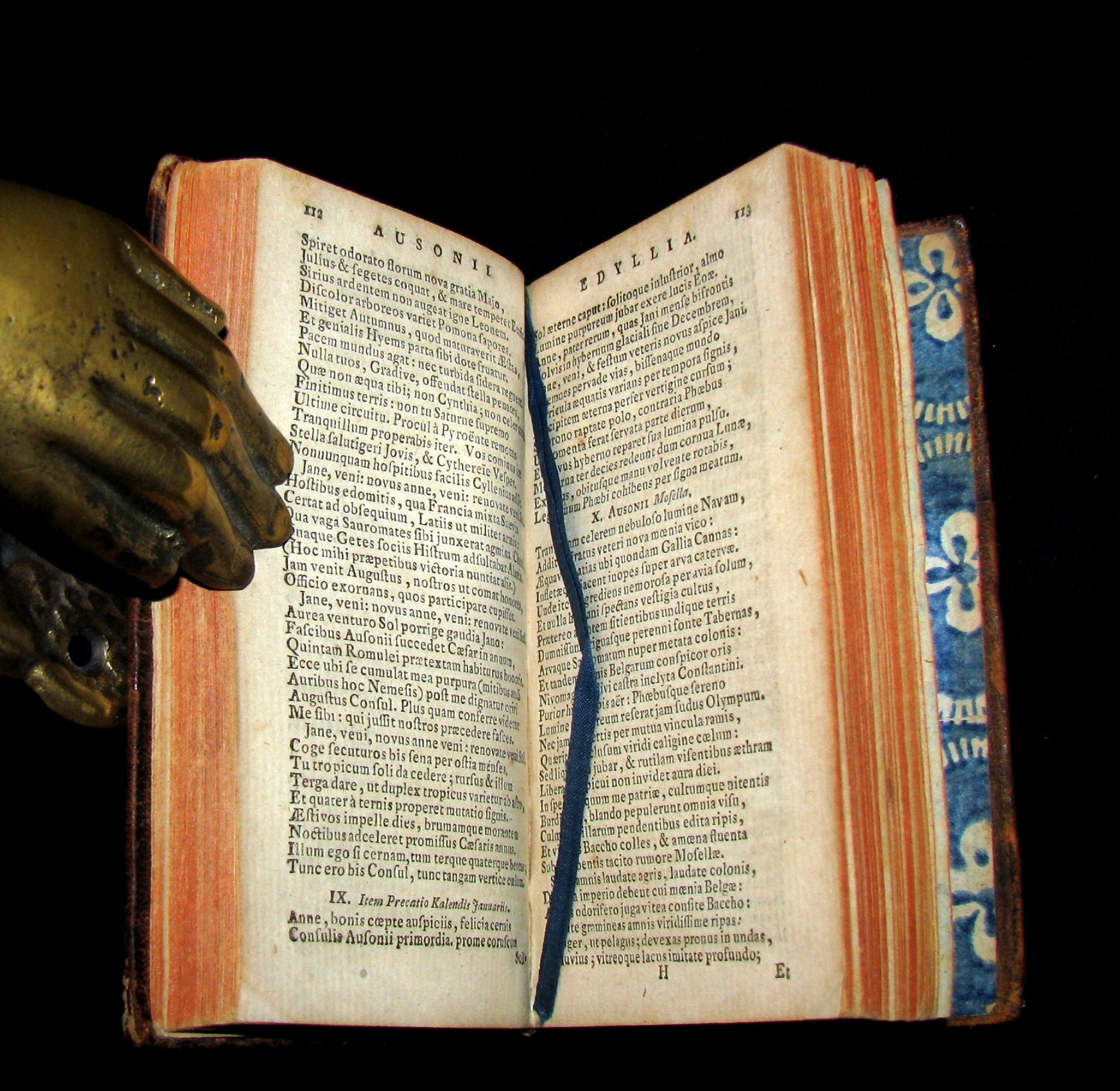 1750 Rare Latin Book - Roman poet AUSONIUS Work. Opera, ex Doctor ...