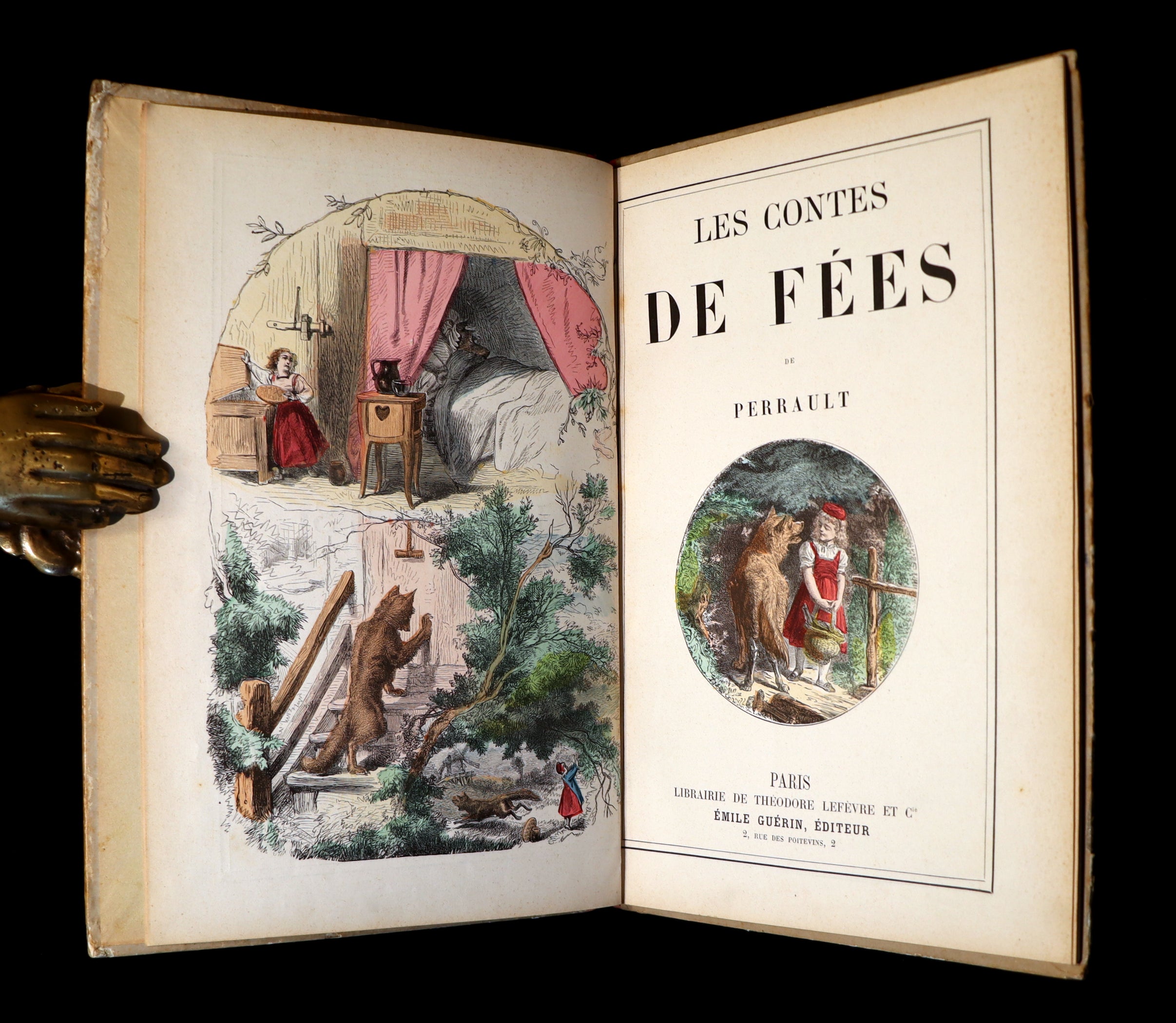 1890 Scarce color illustrated French Book ~ Contes de Fees - FAIRY ...