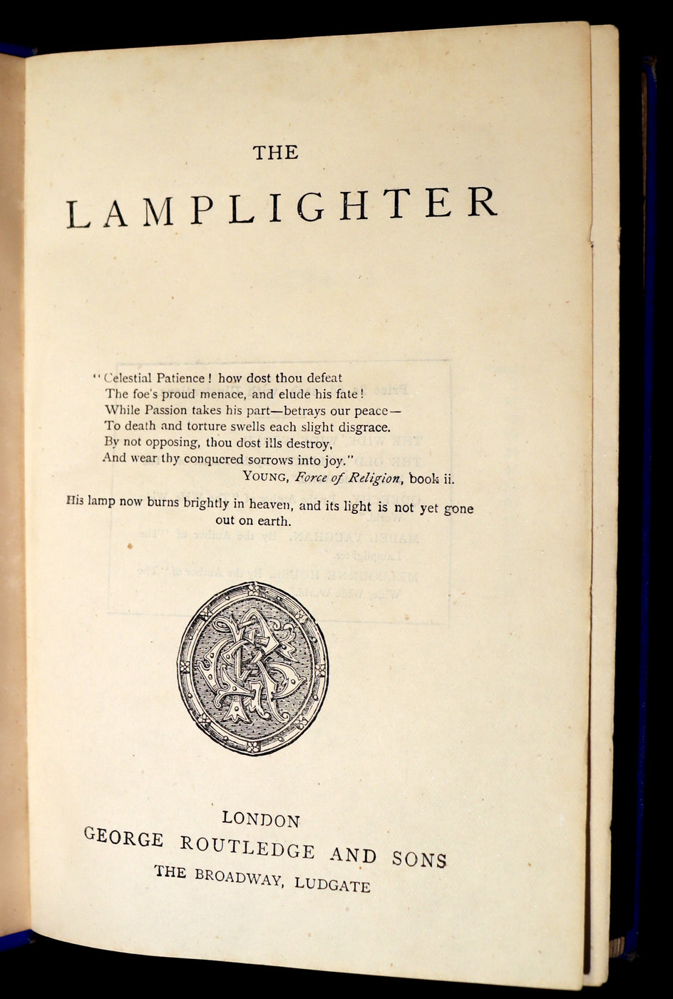 1875 Rare Book - The LAMPLIGHTER by Maria Susanna Cummins. by mflibra ...