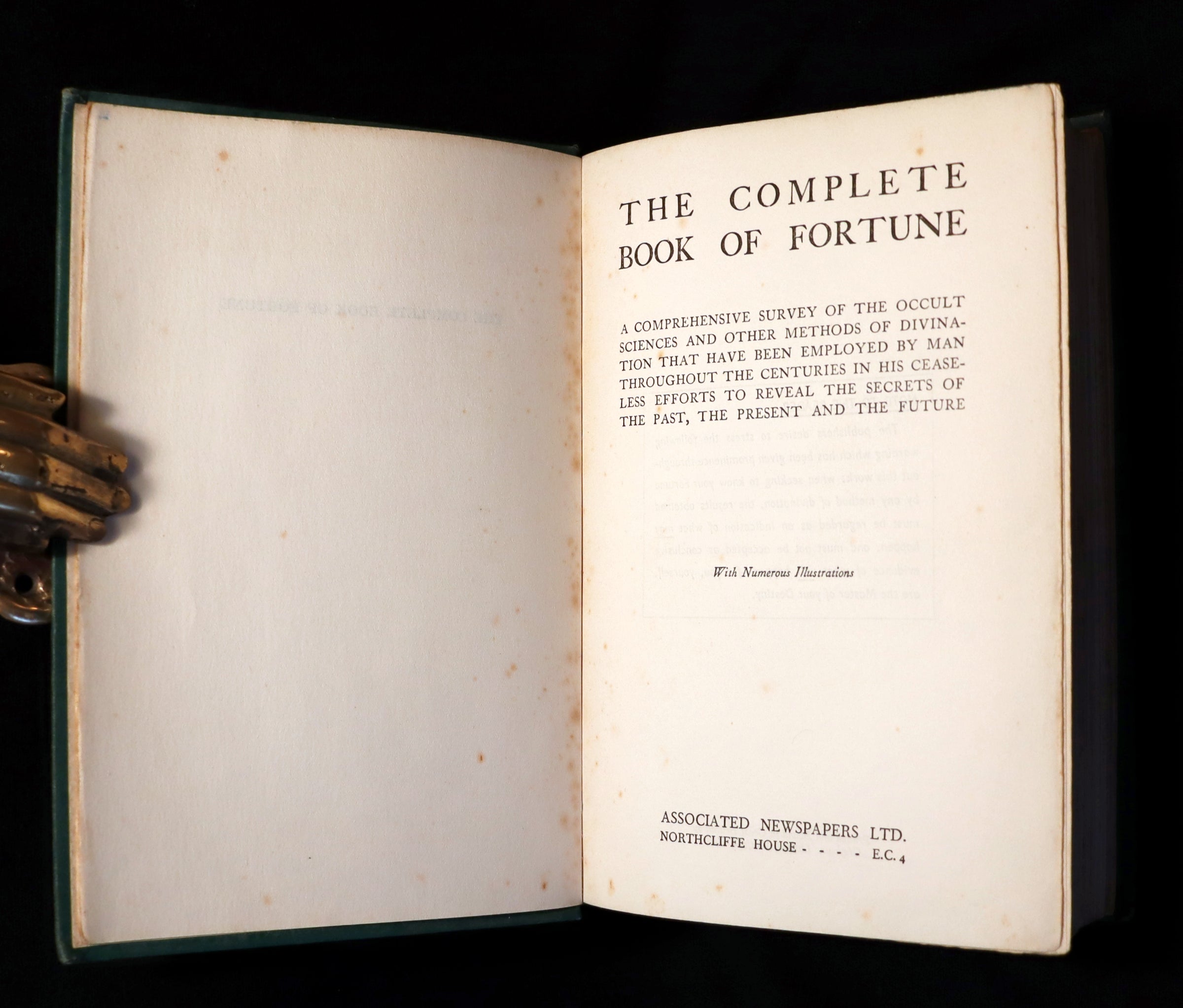 1930 Scarce Book - The Complete Book of Fortune A Comprehensive Survey ...
