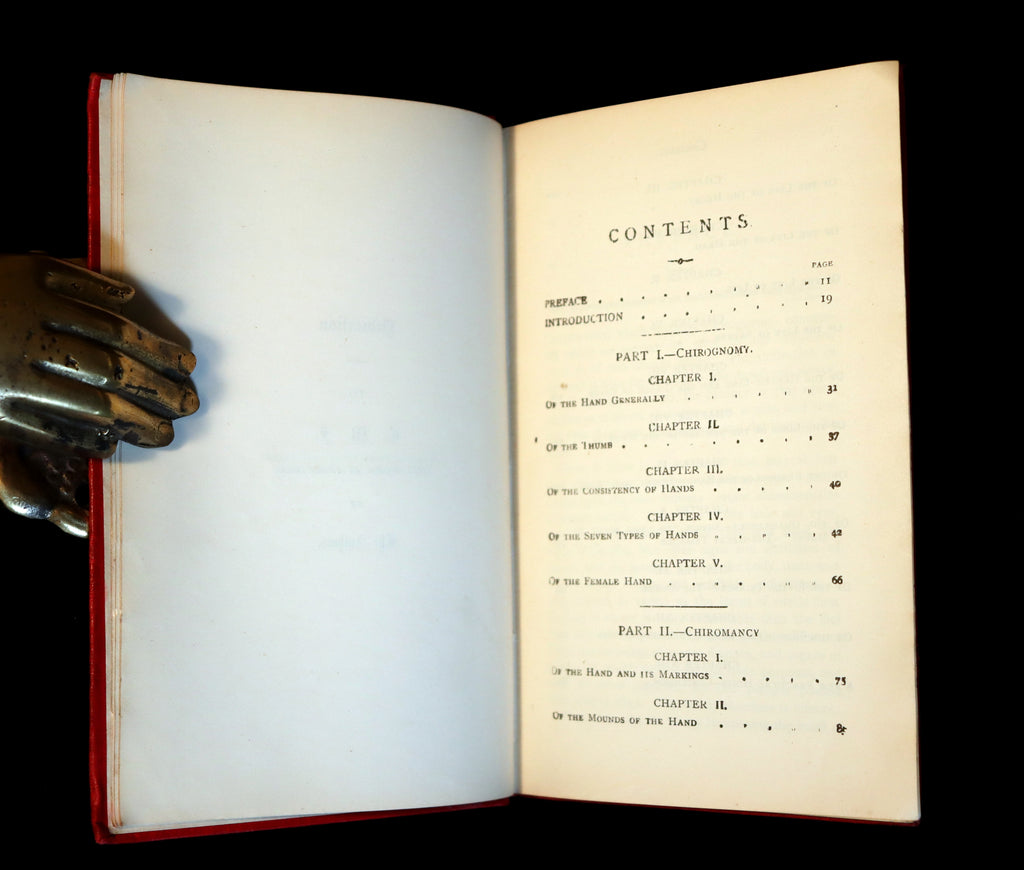 1900 Scarce CHIROMANCY & Chirognomy Book - The Science of Palmistry by ...