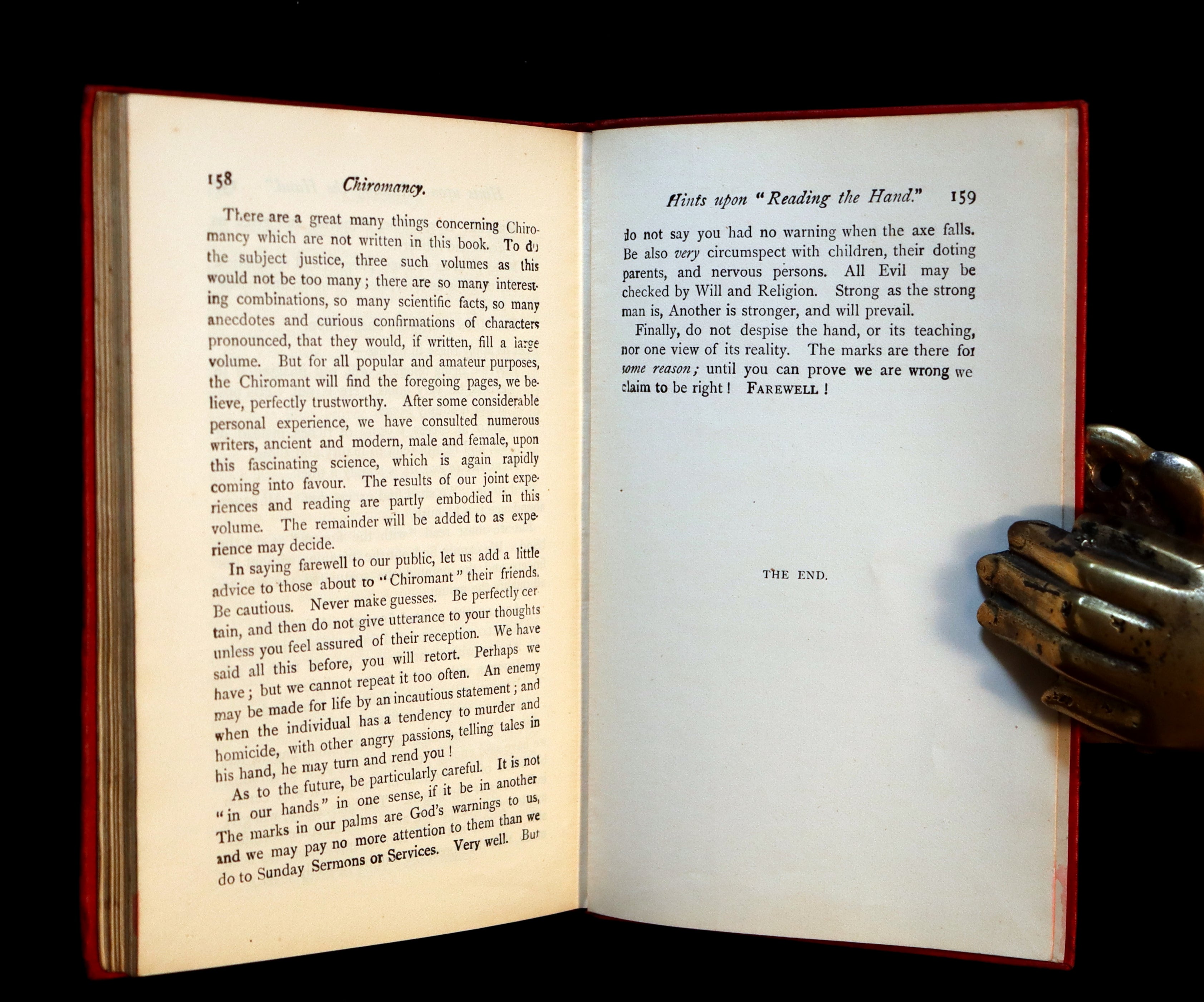 1900 Scarce CHIROMANCY & Chirognomy Book - The Science of Palmistry by ...