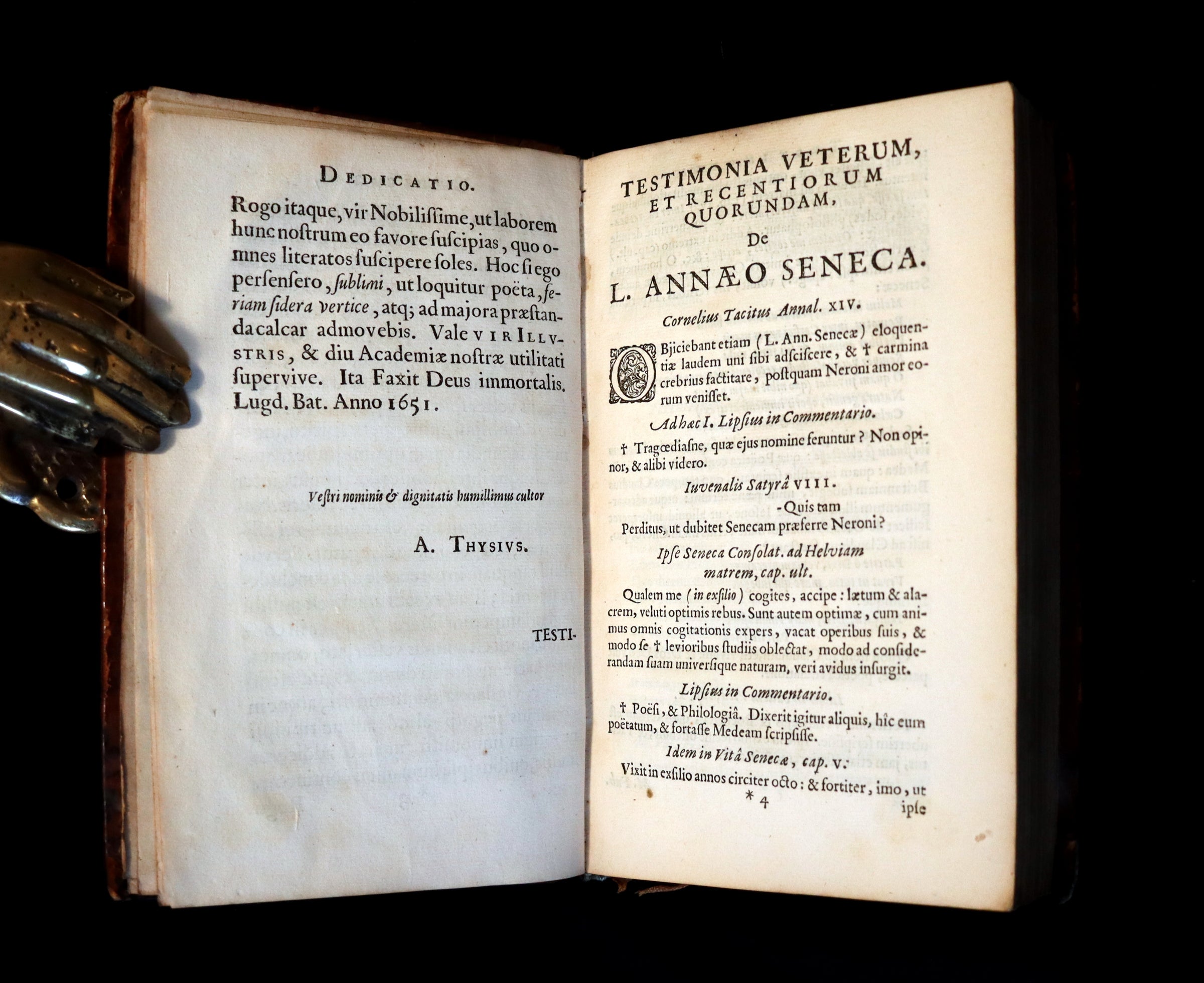 1651 Rare Latin Book - SENECA - L. Annæi Senecæ - Tragedies - Medea, P ...
