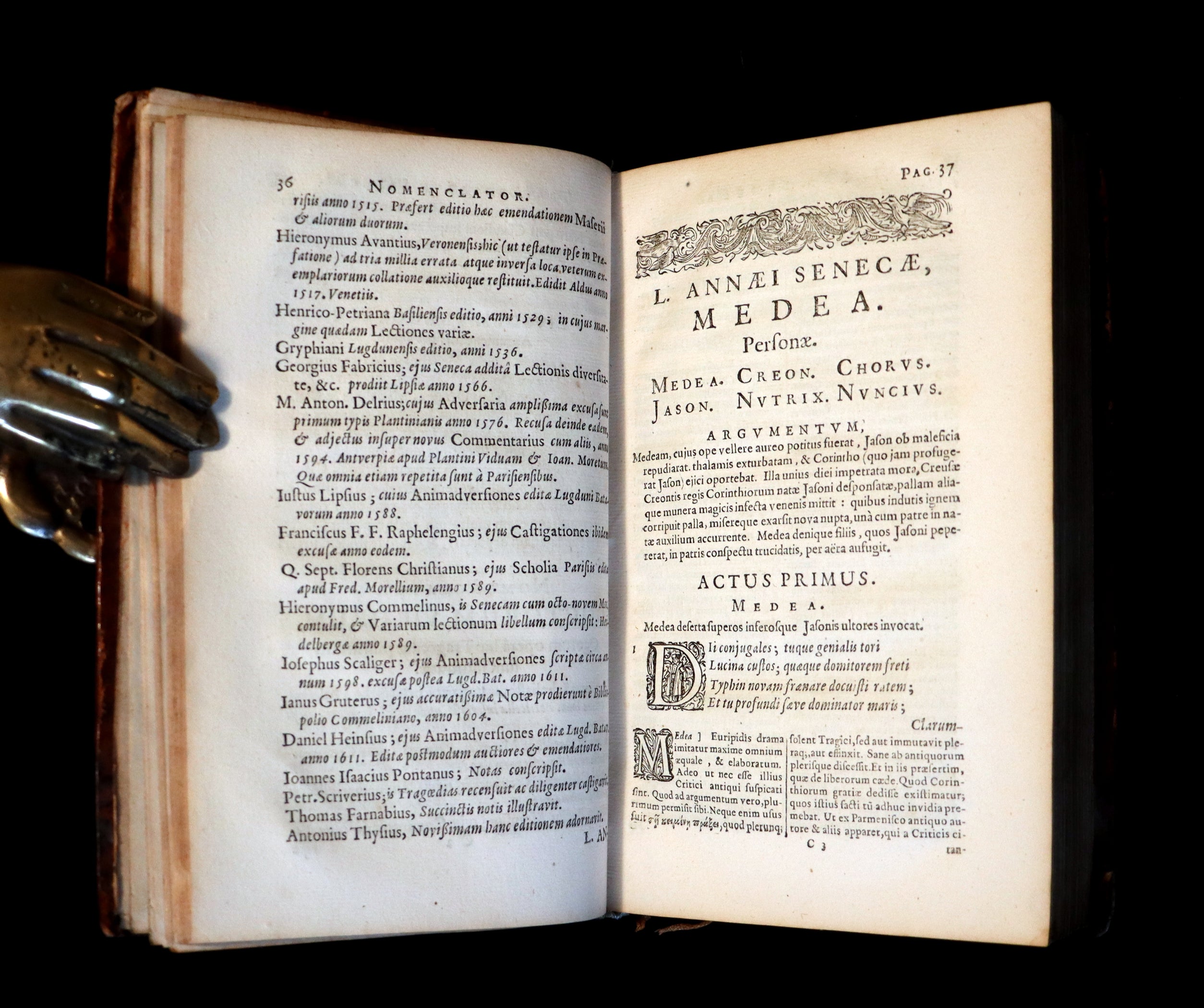 1651 Rare Latin Book - SENECA - L. Annæi Senecæ - Tragedies - Medea ...