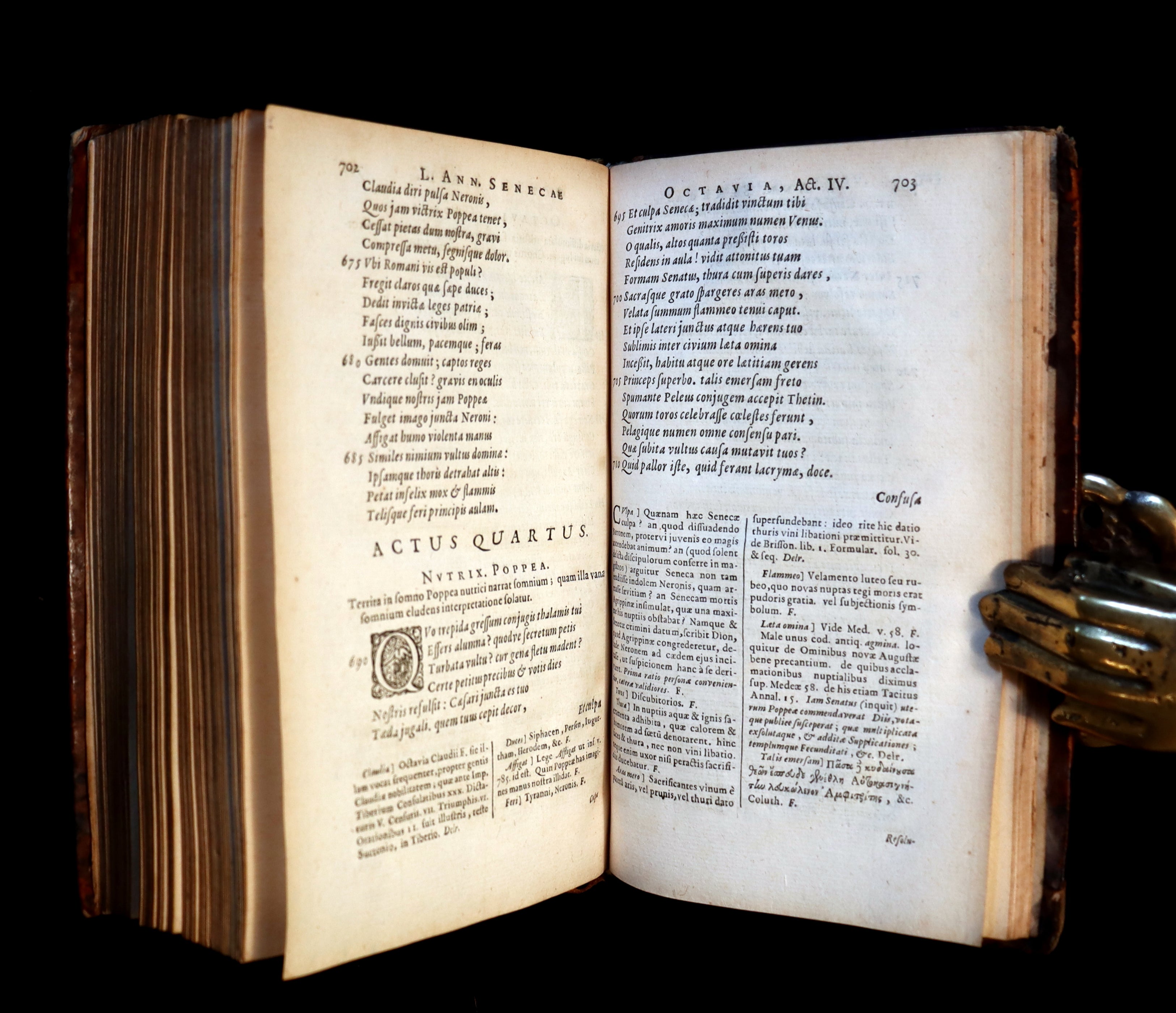 1651 Rare Latin Book - SENECA - L. Annæi Senecæ - Tragedies - Medea ...