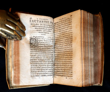 1630 Scarce Latin Vellum Book - LACTANTIUS' Divine Institutes & The PH ...