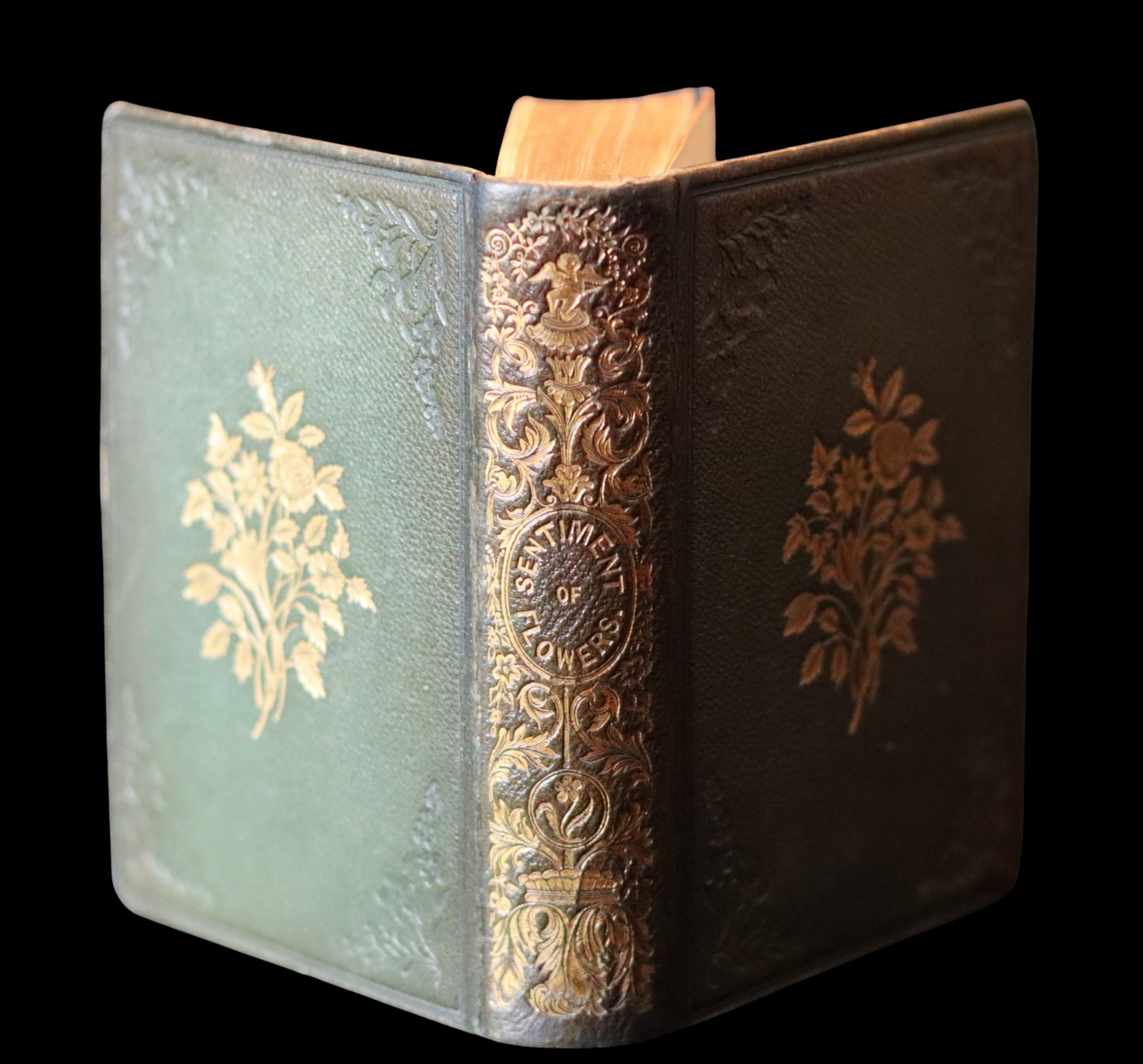 1841 Rare Floriography Book ~ Sentiment of Flowers or Language of Flora ...