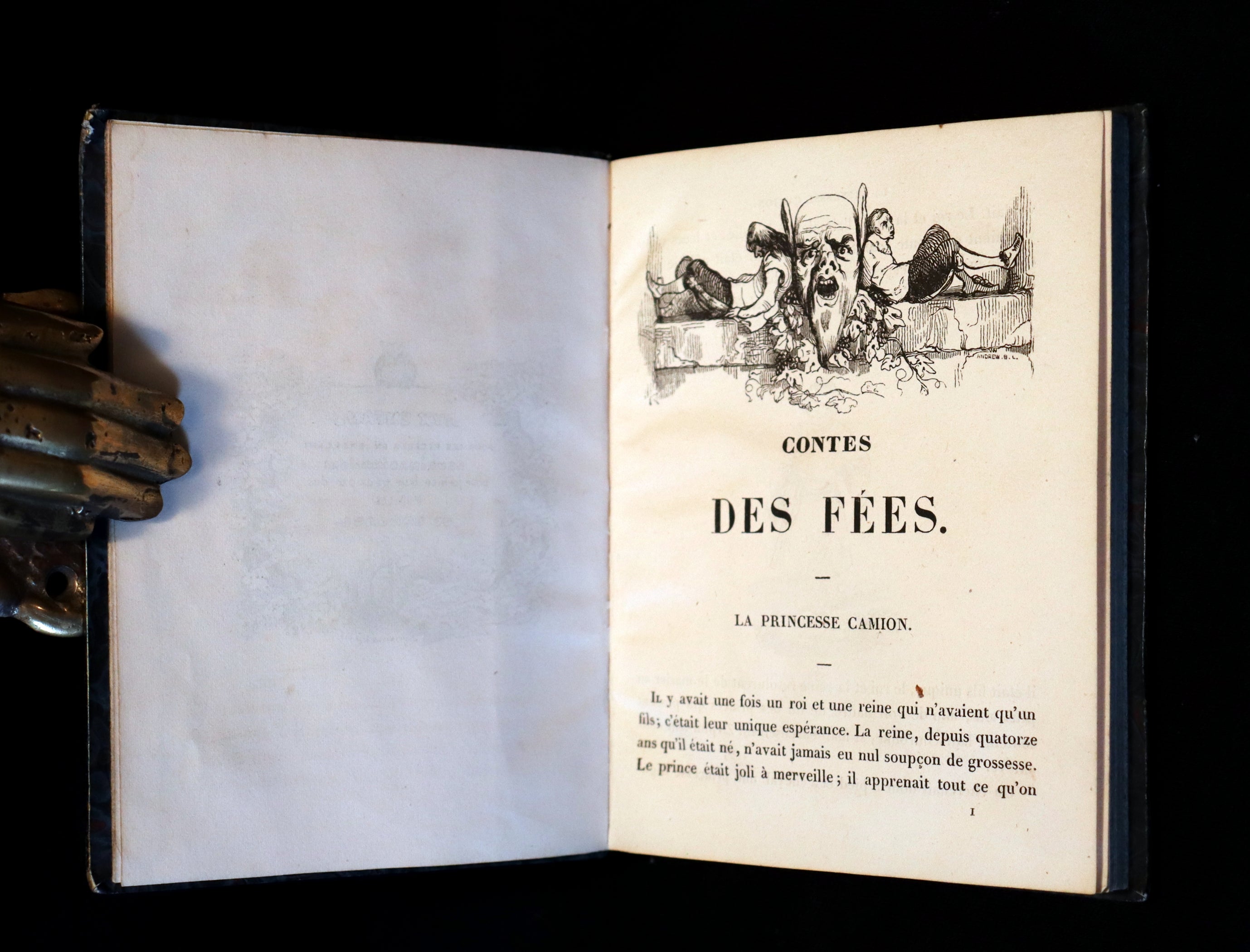 1837 Rare illustrated French Book ~ Contes des Fees - Fairy Tales by E ...