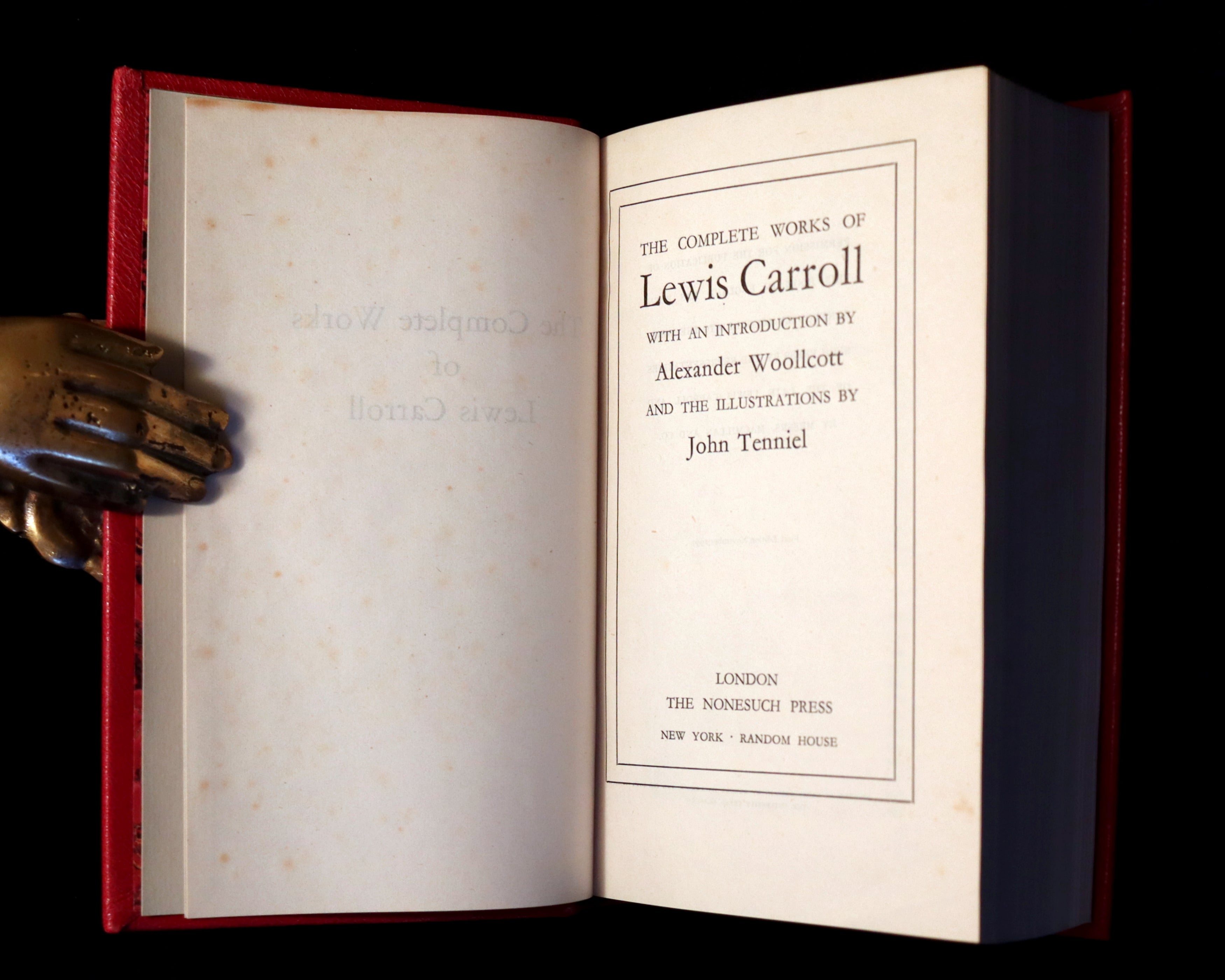 1939 Rare First Edition Book - Complete Works of Lewis Carroll ...
