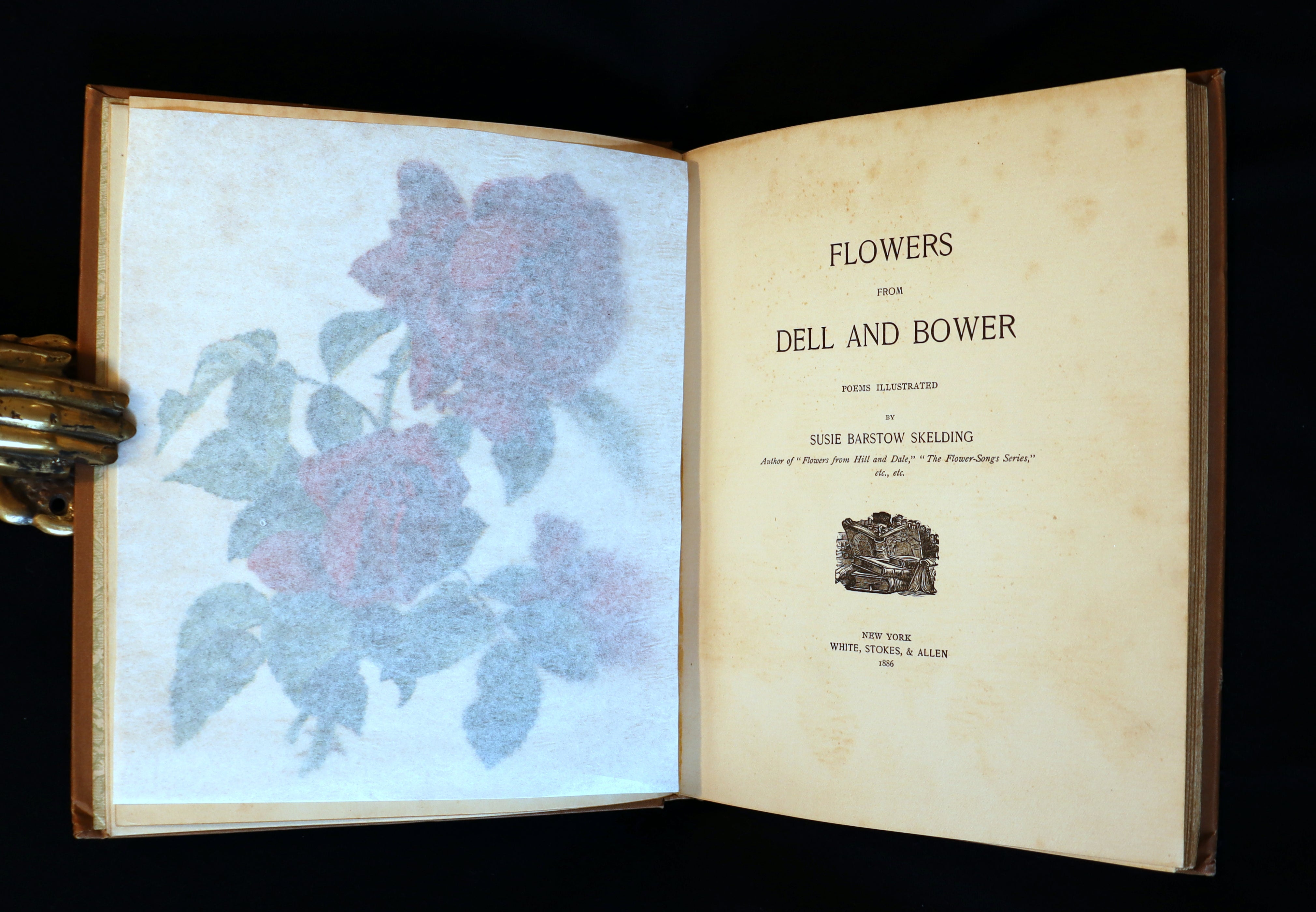 1886 Rare Victorian 1stED - FLOWERS FROM DELL AND BOWER, Poems ...