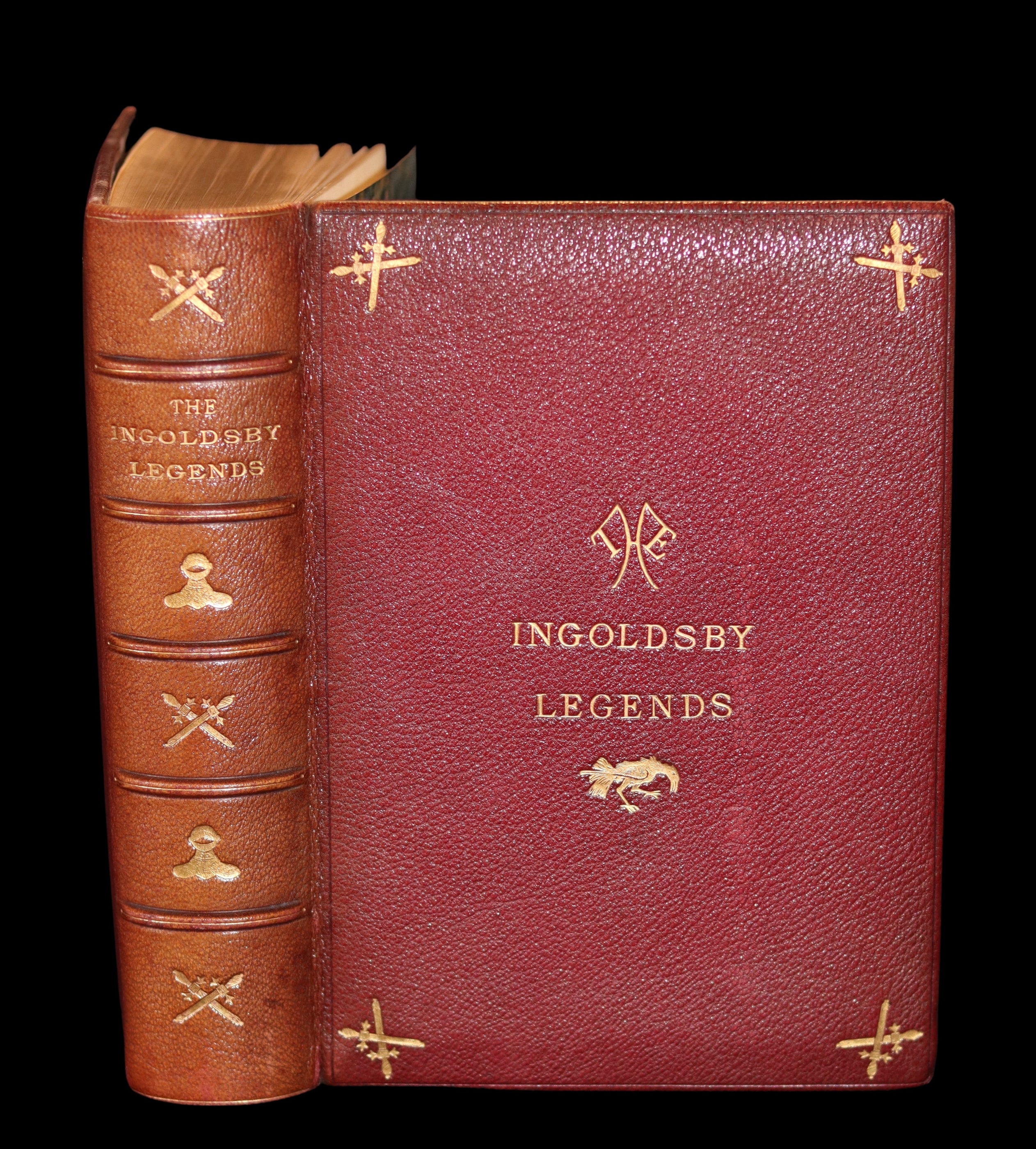 1887 Rare Carmine Edition bound by Ramage - INGOLDSBY LEGENDS ...