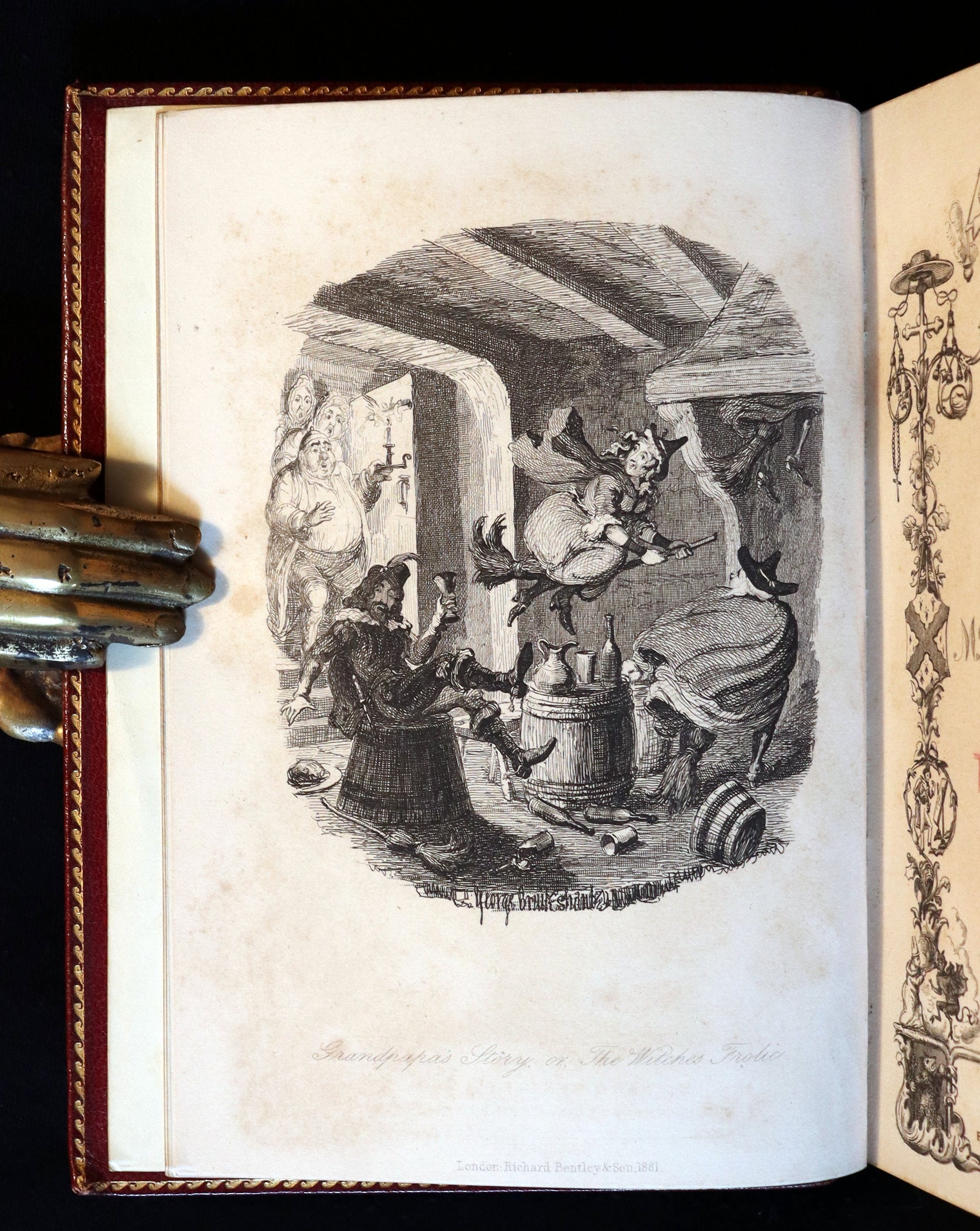 1887 Rare Carmine Edition bound by Ramage - INGOLDSBY LEGENDS ...