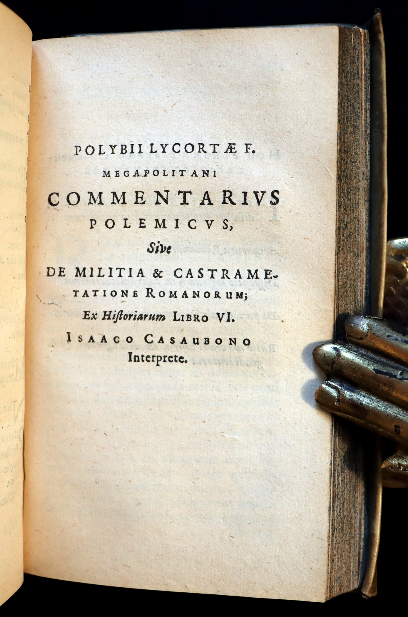 1644 Rare Latin Vellum Book - VEGETIUS on ROMAN WARFARE & POLYBIUS Mil ...