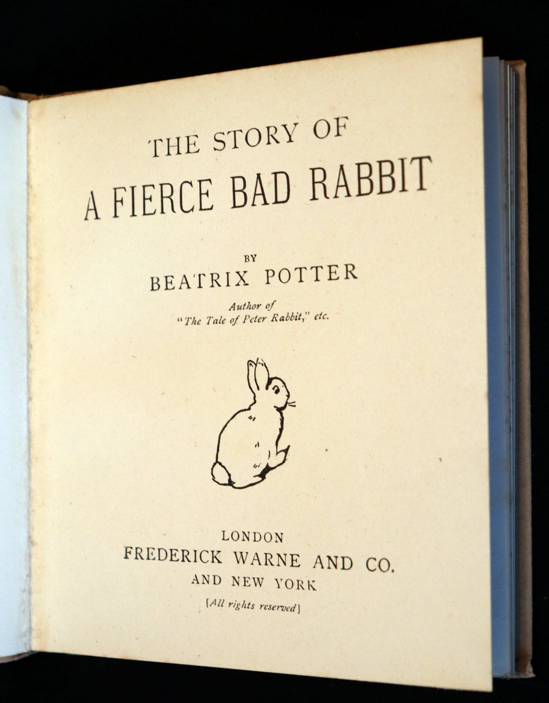 1916 Rare First Edition Book - Beatrix Potter - The Story of A FIERCE ...
