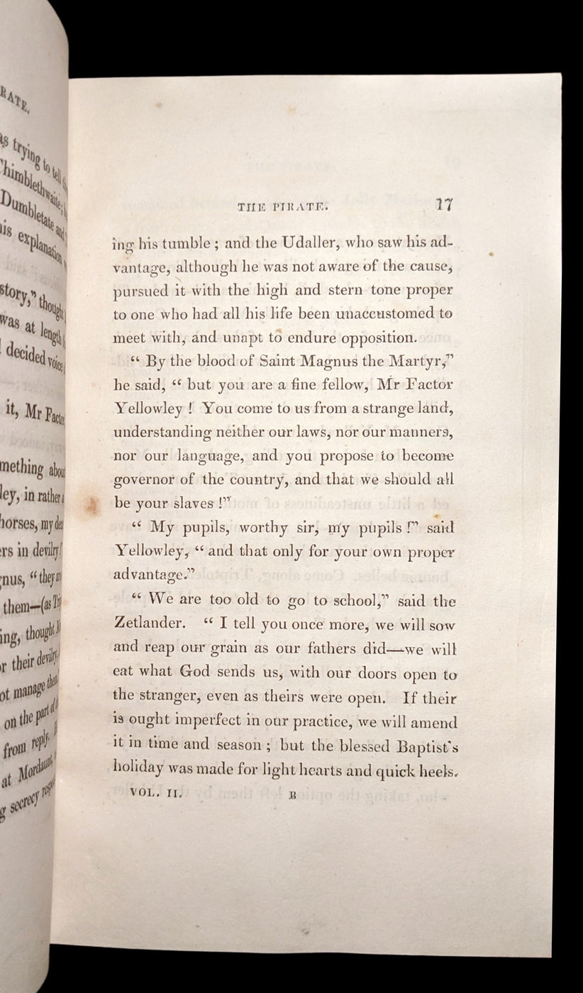 1822 Rare First Edition Book set in Regency binding - The PIRATE by ...