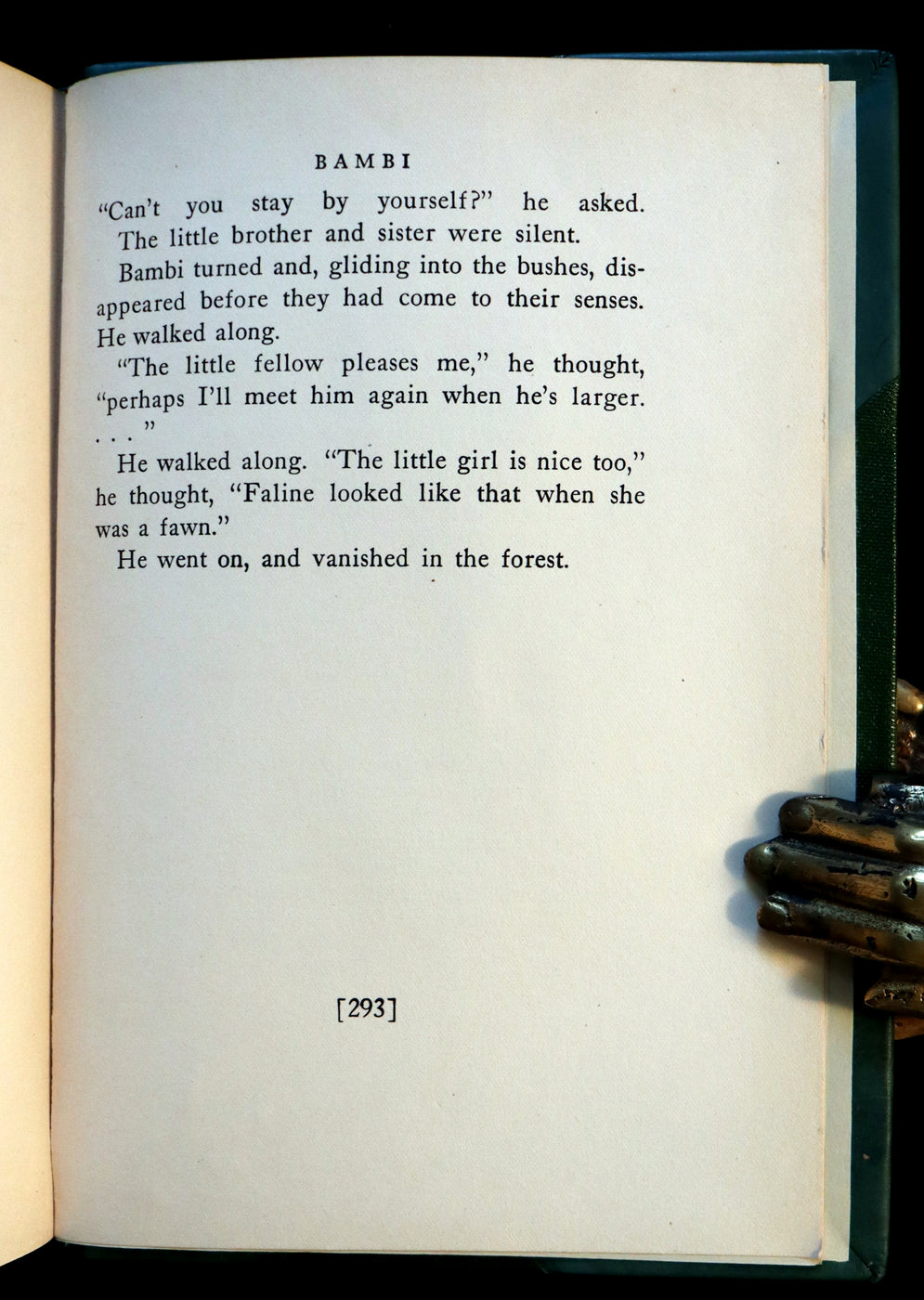 1928 Rare Book - BAMBI a Life in the Woods by Felix Salten. Nicely bou — MFLIBRA - Antique Books