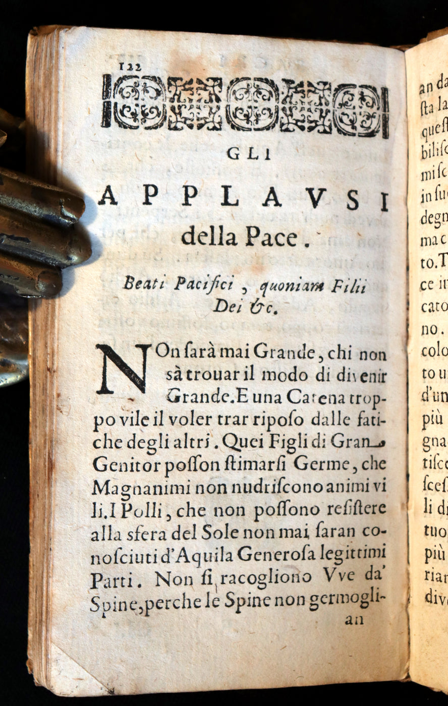 1695 Scarce Italian Vellum Book - The Crown of the Followers of Jesus ...