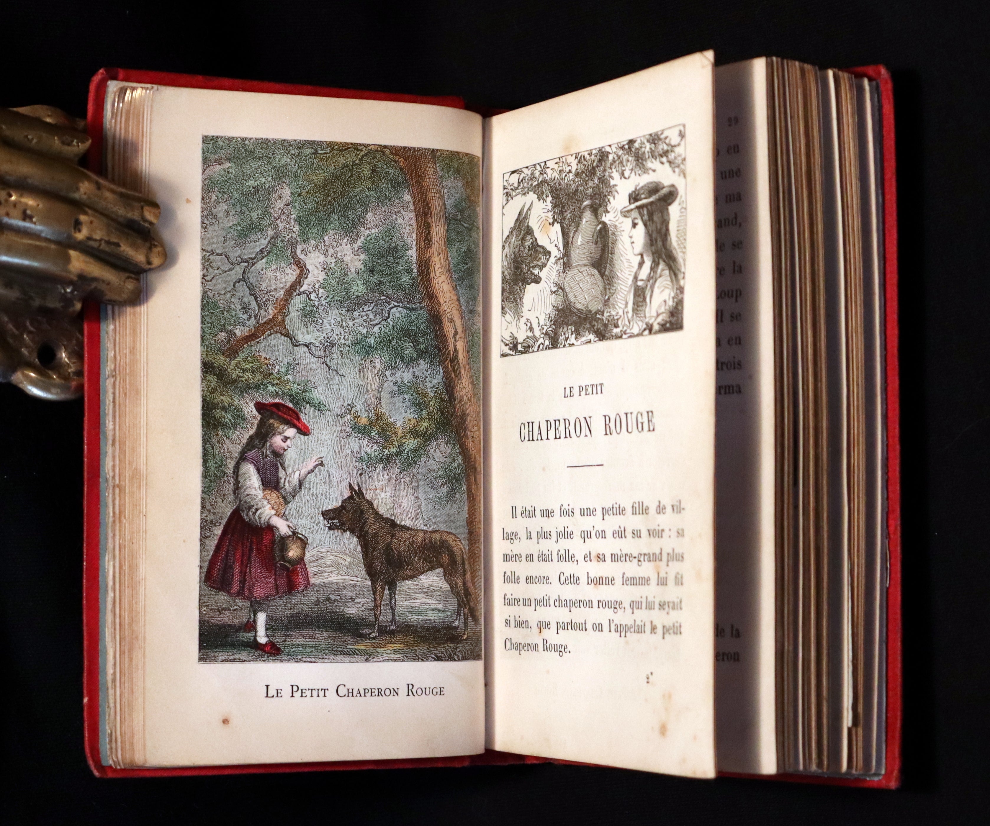 1890 Scarce color illustrated French Book ~ Contes des Fees by Perrault ...