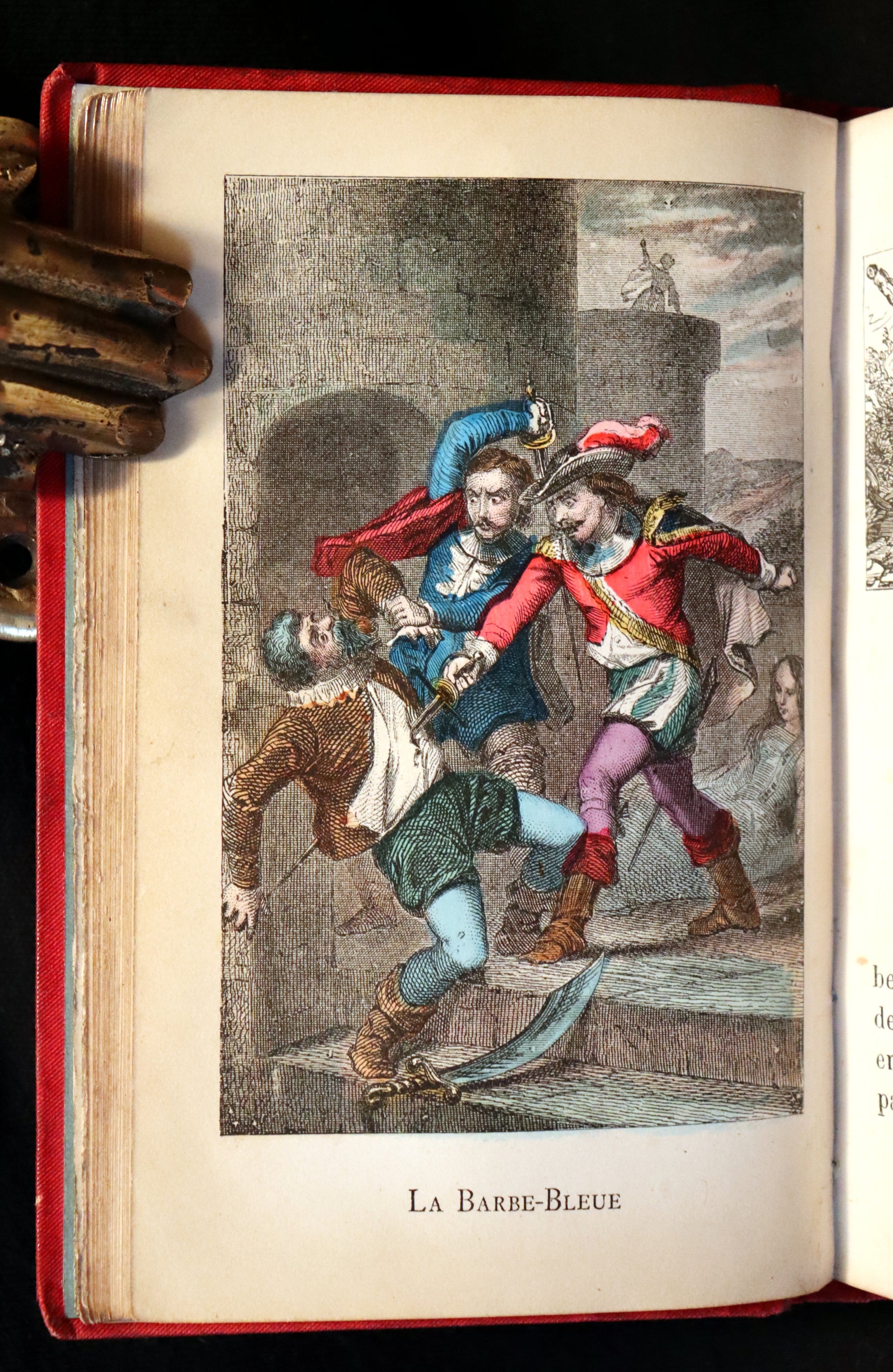 1890 Scarce color illustrated French Book ~ Contes des Fees by Perrault ...