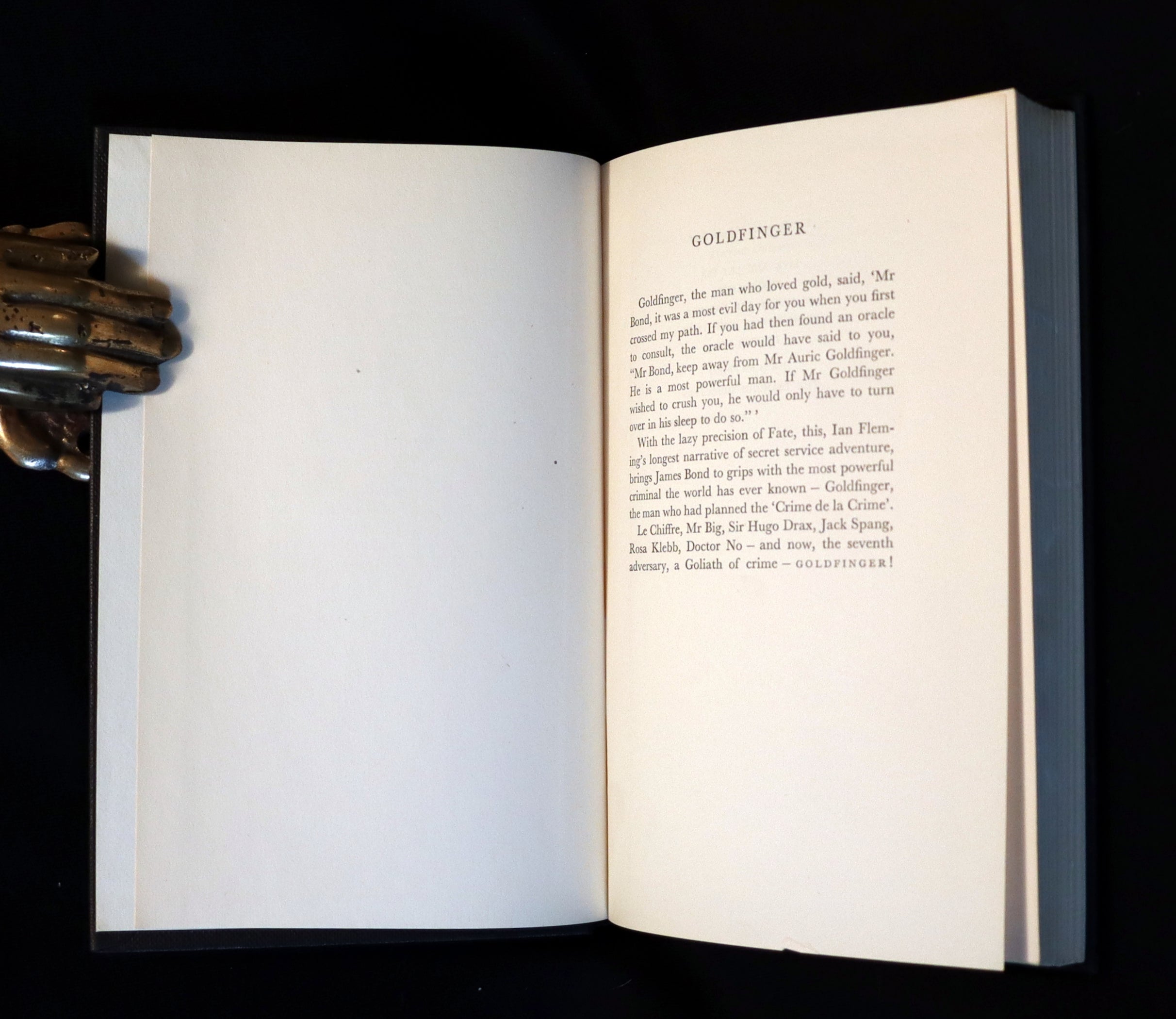 1959 First Edition - James Bond GOLDFINGER by Ian Fleming. by mflibra ...