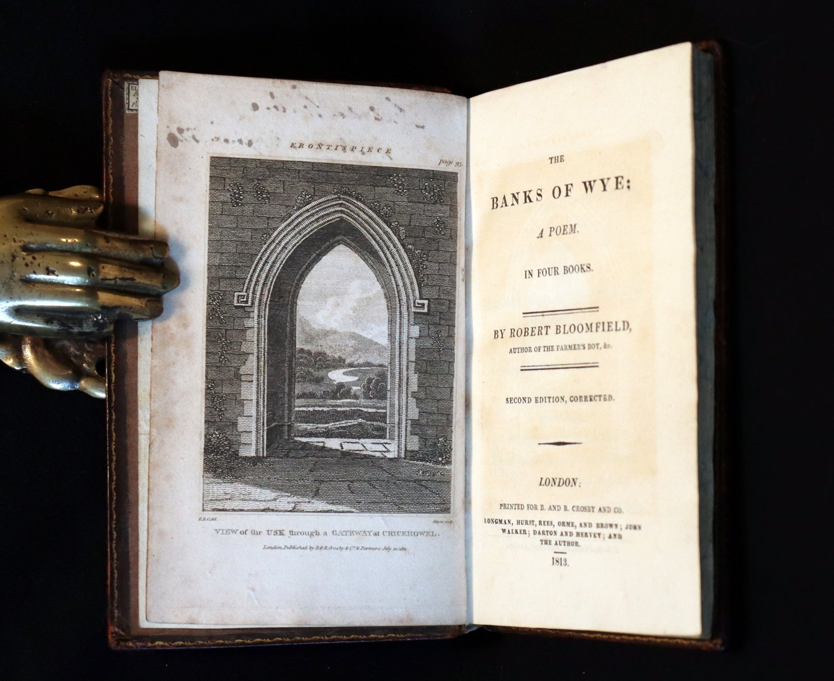 1813 Rare Book - Robert Bloomfield - The Banks Of Wye; A Poem In Four ...