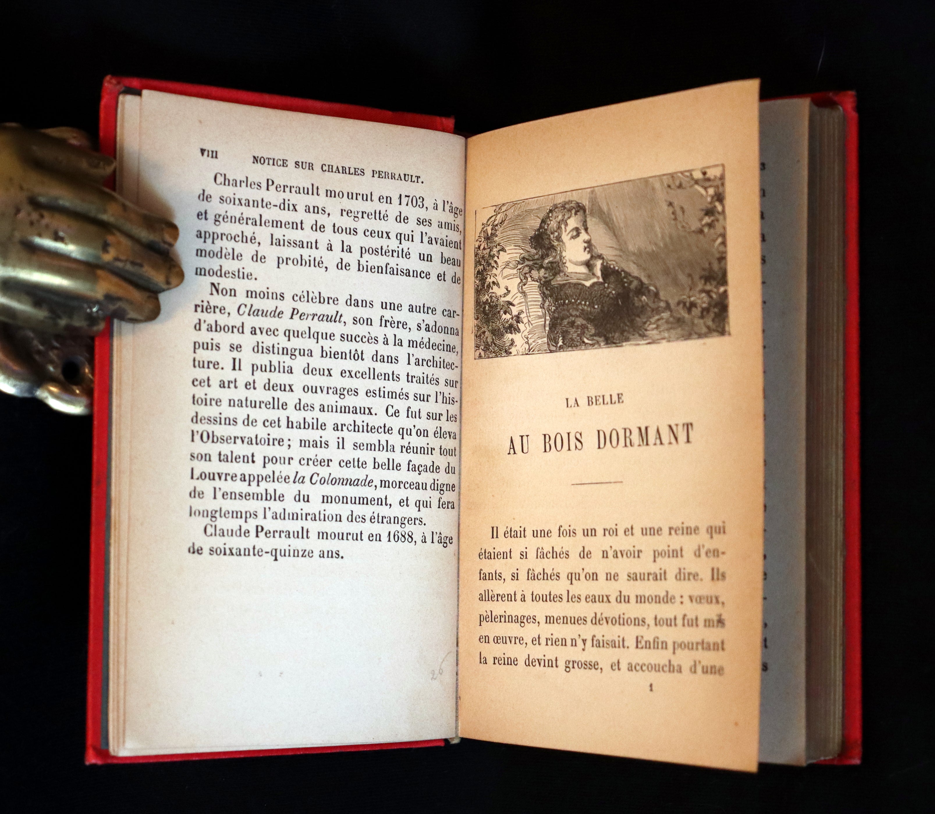 1890 Scarce color illustrated French Book ~ Contes des Fees by Charles ...