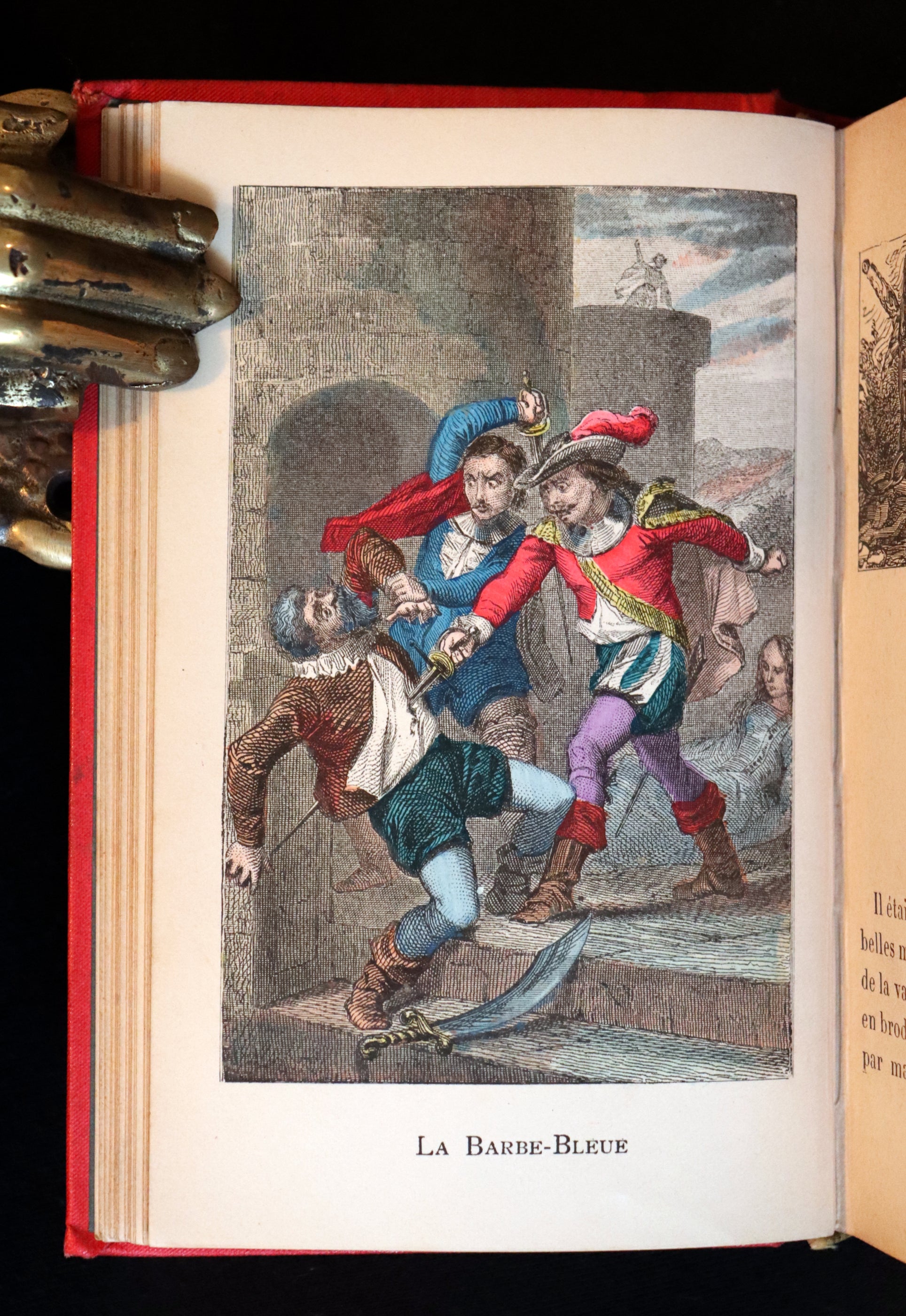 1890 Scarce color illustrated French Book ~ Contes des Fees by Charles ...