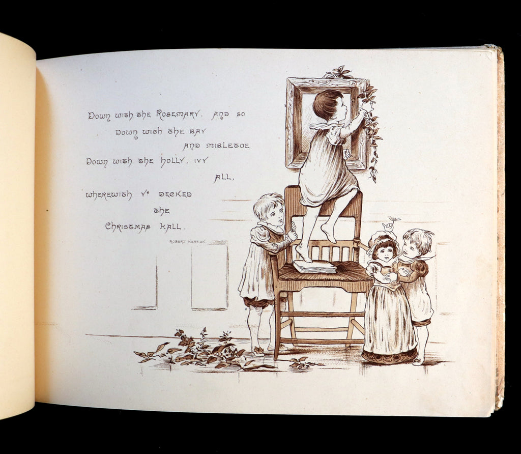 1883 Scarce Victorian Book - Pictures from the Poets illustrated by T ...