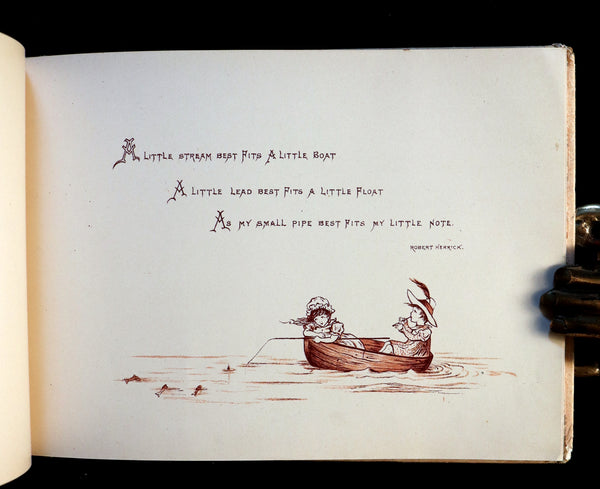 1883 Scarce Victorian Book - Pictures from the Poets illustrated by T ...