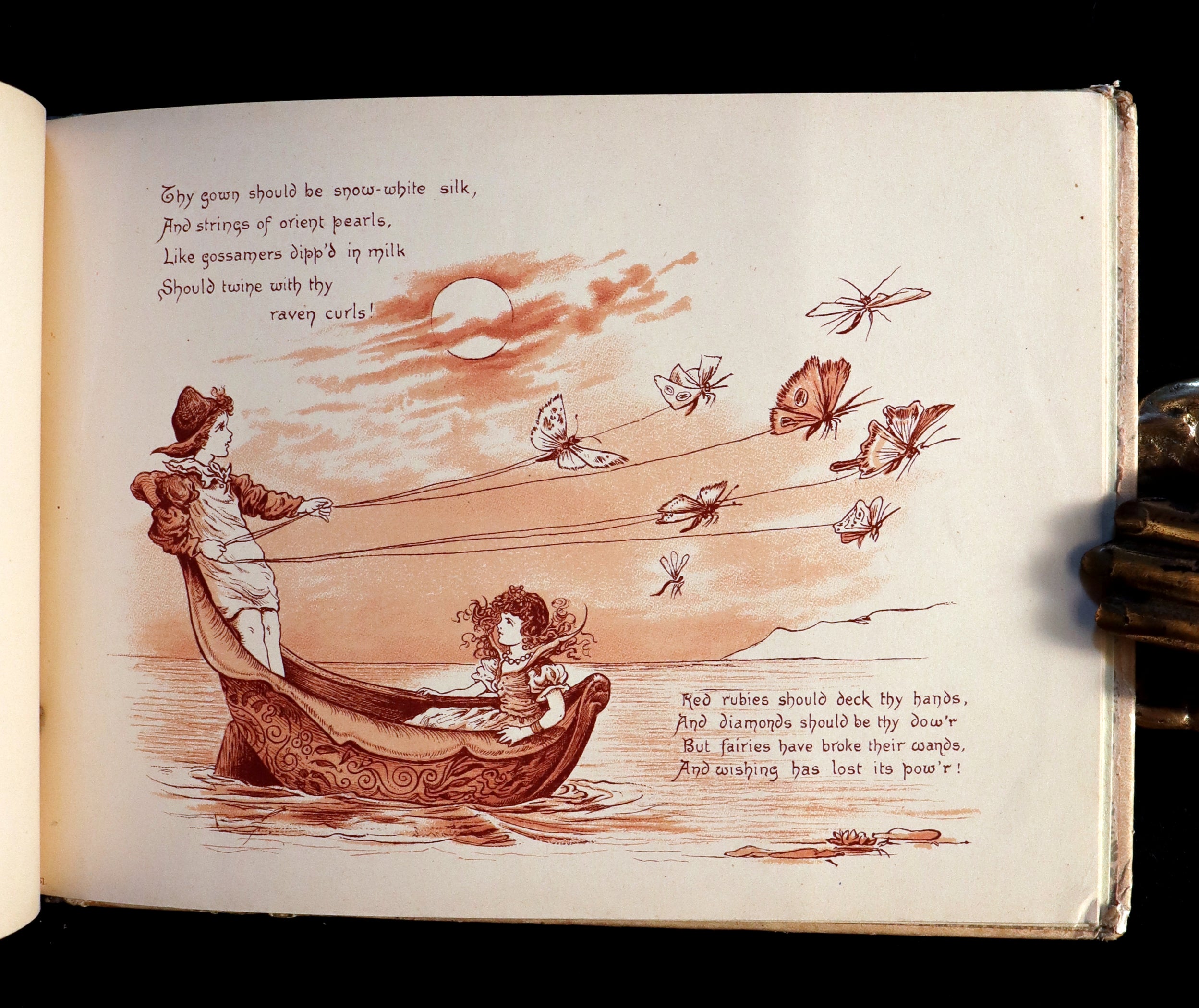 1883 Scarce Victorian Book - Pictures from the Poets illustrated by T ...