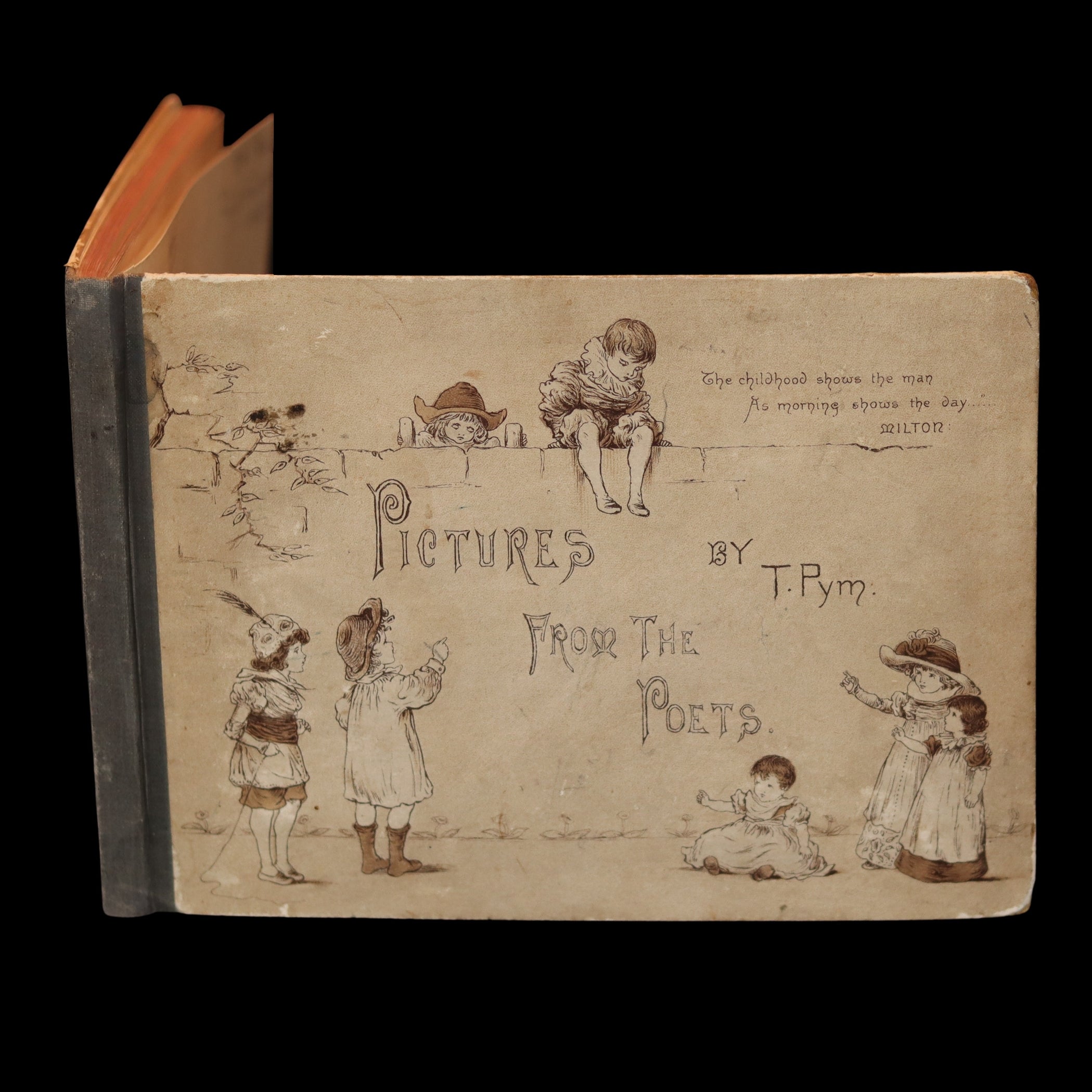 1883 Scarce Victorian Book - Pictures from the Poets illustrated by T ...