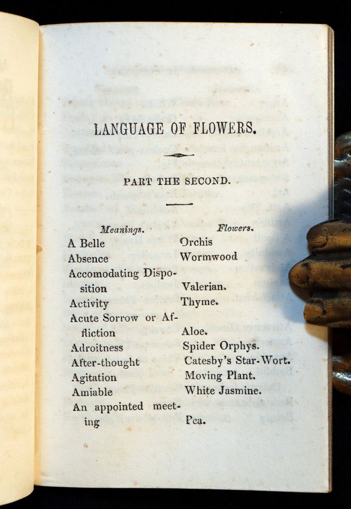 1852 Rare small Floriography Book ~ The Language of Flowers. – MFLIBRA ...