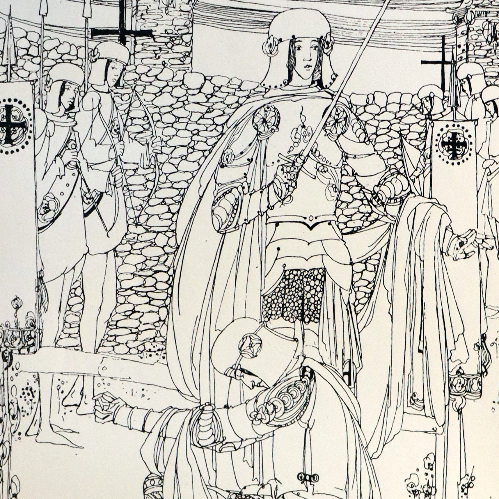 1904 Pre-Raphaelite Poetry - The DEFENCE Of GUENEVERE by William Morris ...
