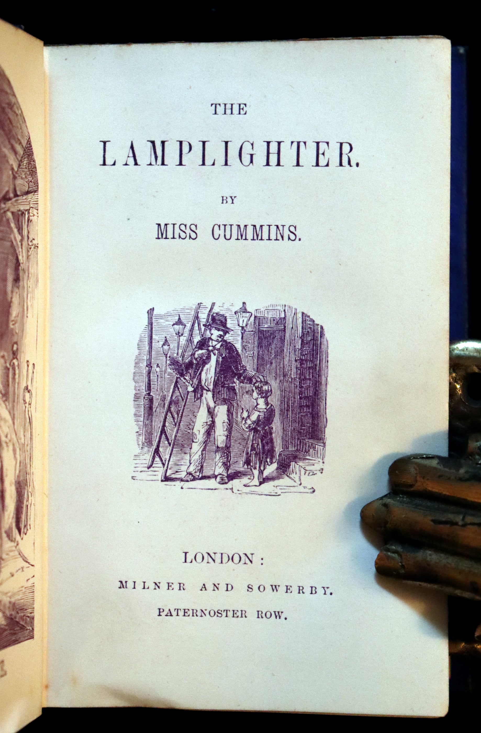 1870 Rare Book - The LAMPLIGHTER by Maria Susanna Cummins. — MFLIBRA ...