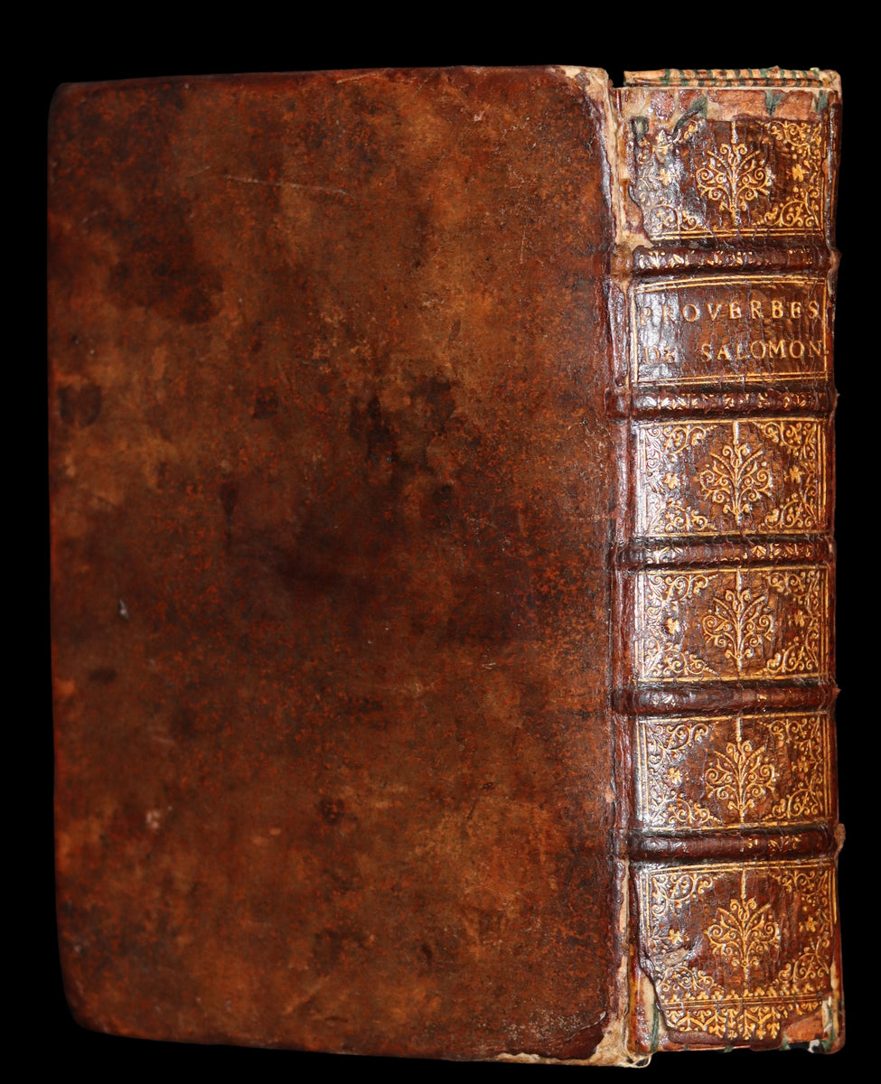 1672 Rare Latin French Book Bible - The Book of Proverbs - Les Proverb ...