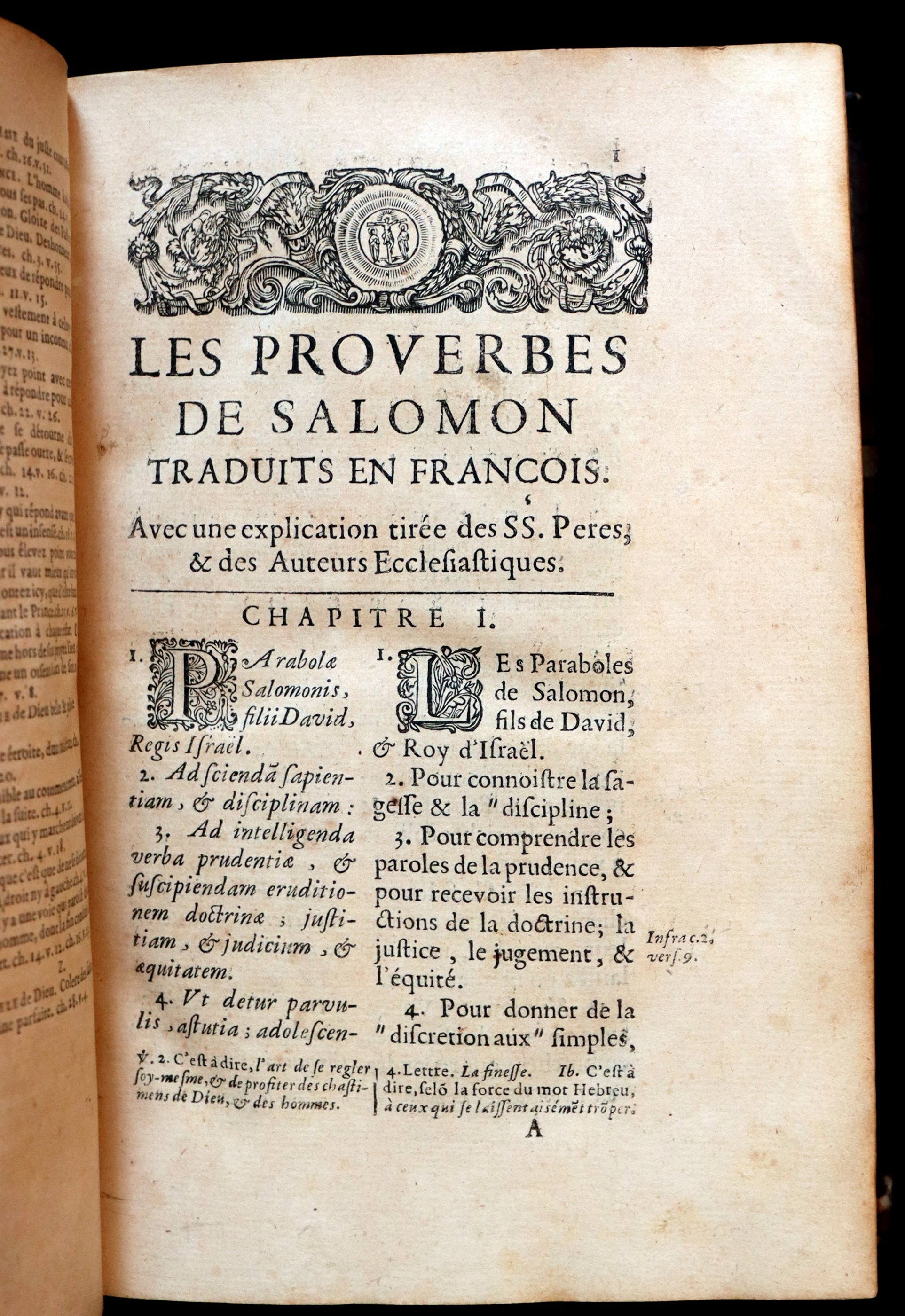 1672 Rare Latin French Book Bible - The Book of Proverbs - Les ...