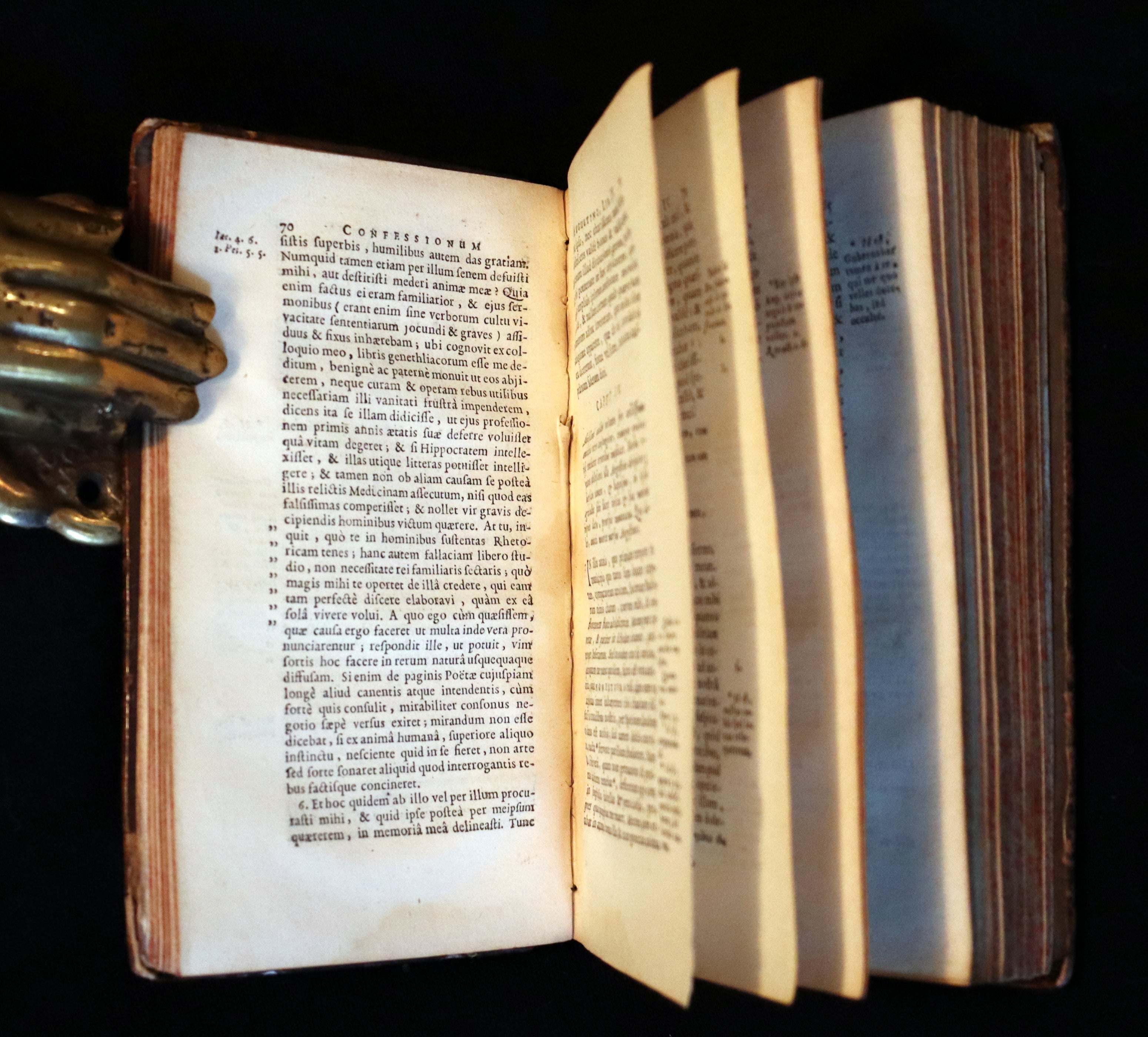 1687 Rare Latin Book - The Confessions of Saint Augustine of Hippo ...