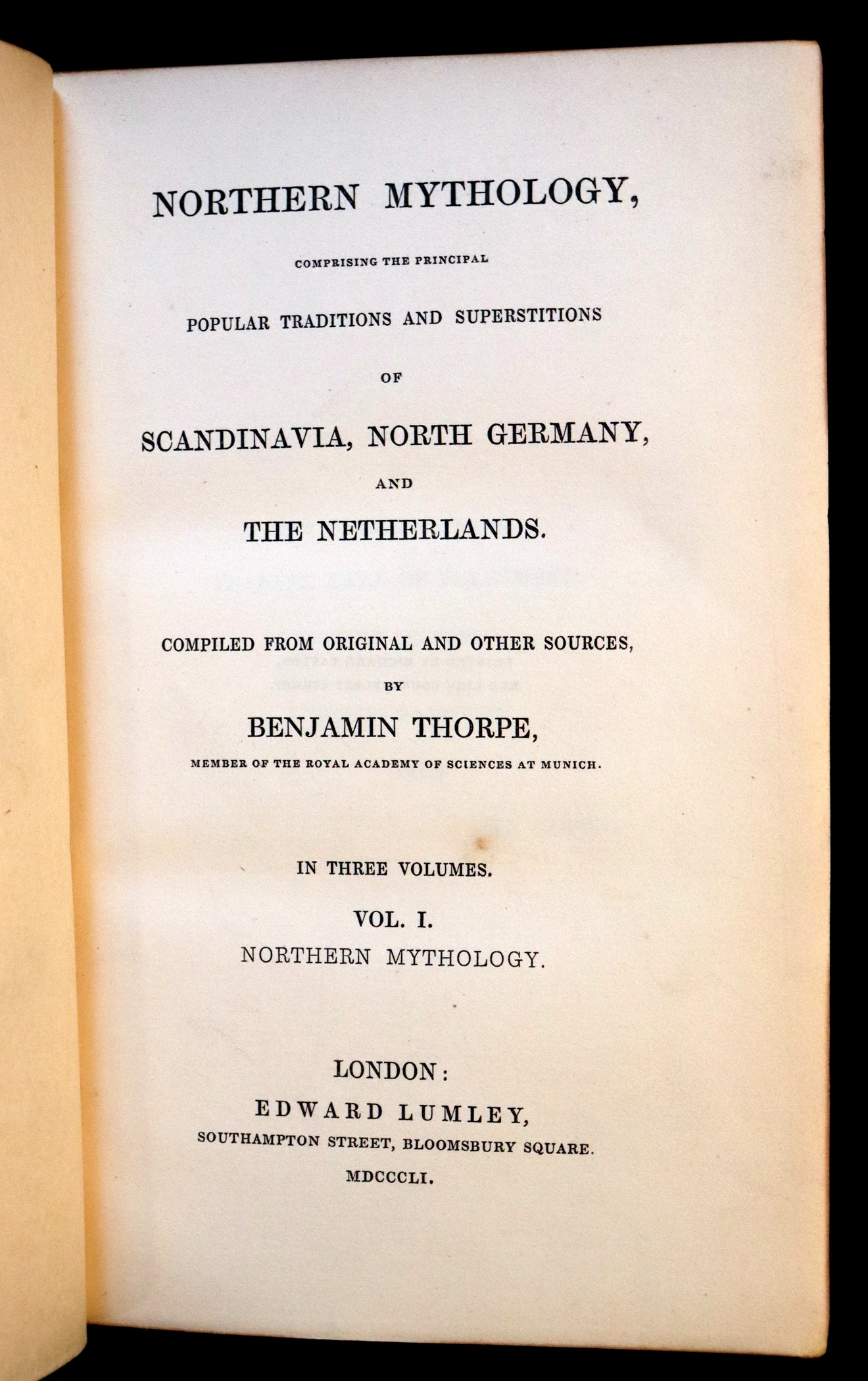 1851 Scarce First Edition set bound by Bayntun - Northern Mythology ...